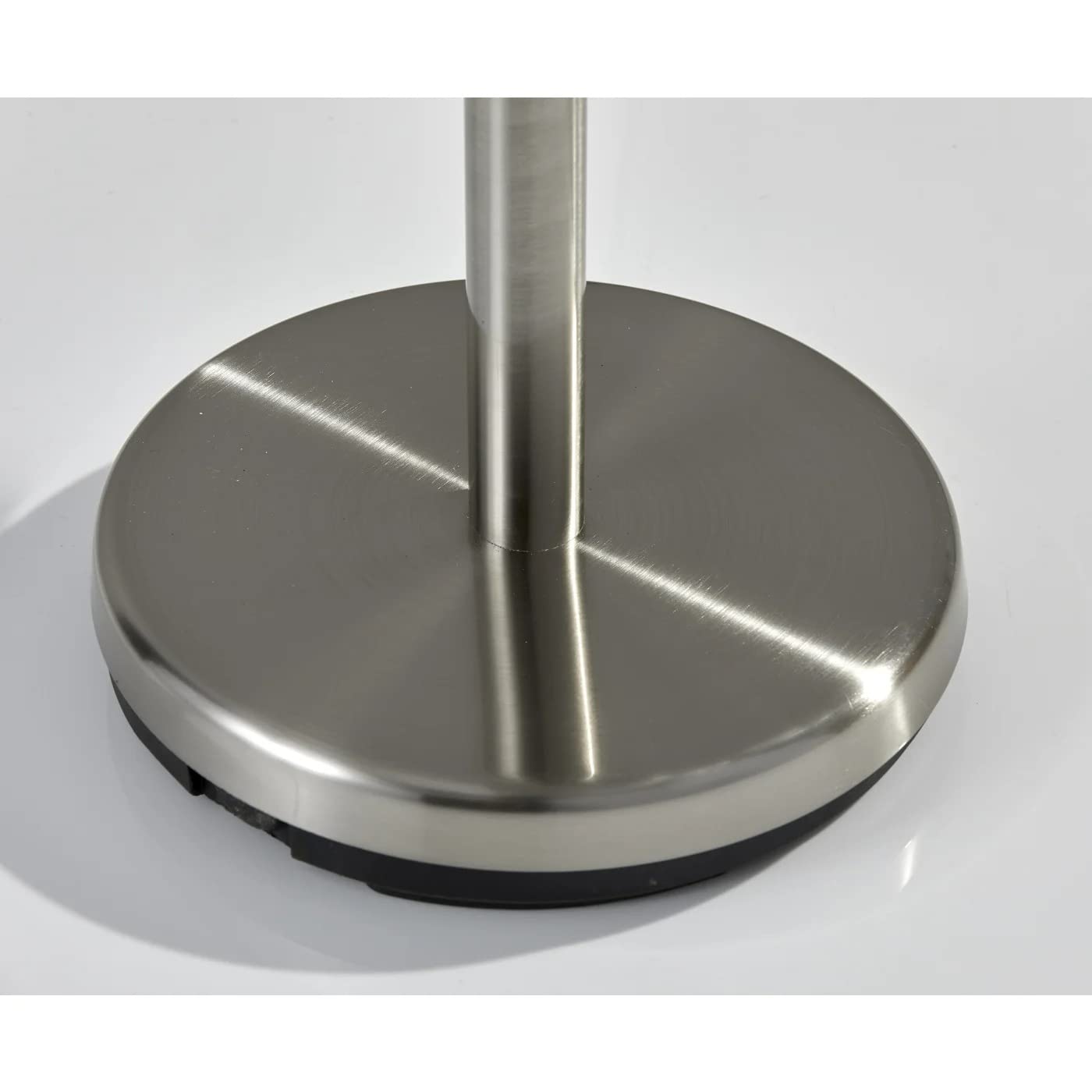 Adesso Home 4108-22 Transitional Three Light Floor Lamp from Belle Collection in Pwt, Nckl, B/S, Slvr. Finish, 46.00 inches, Brushed Steel