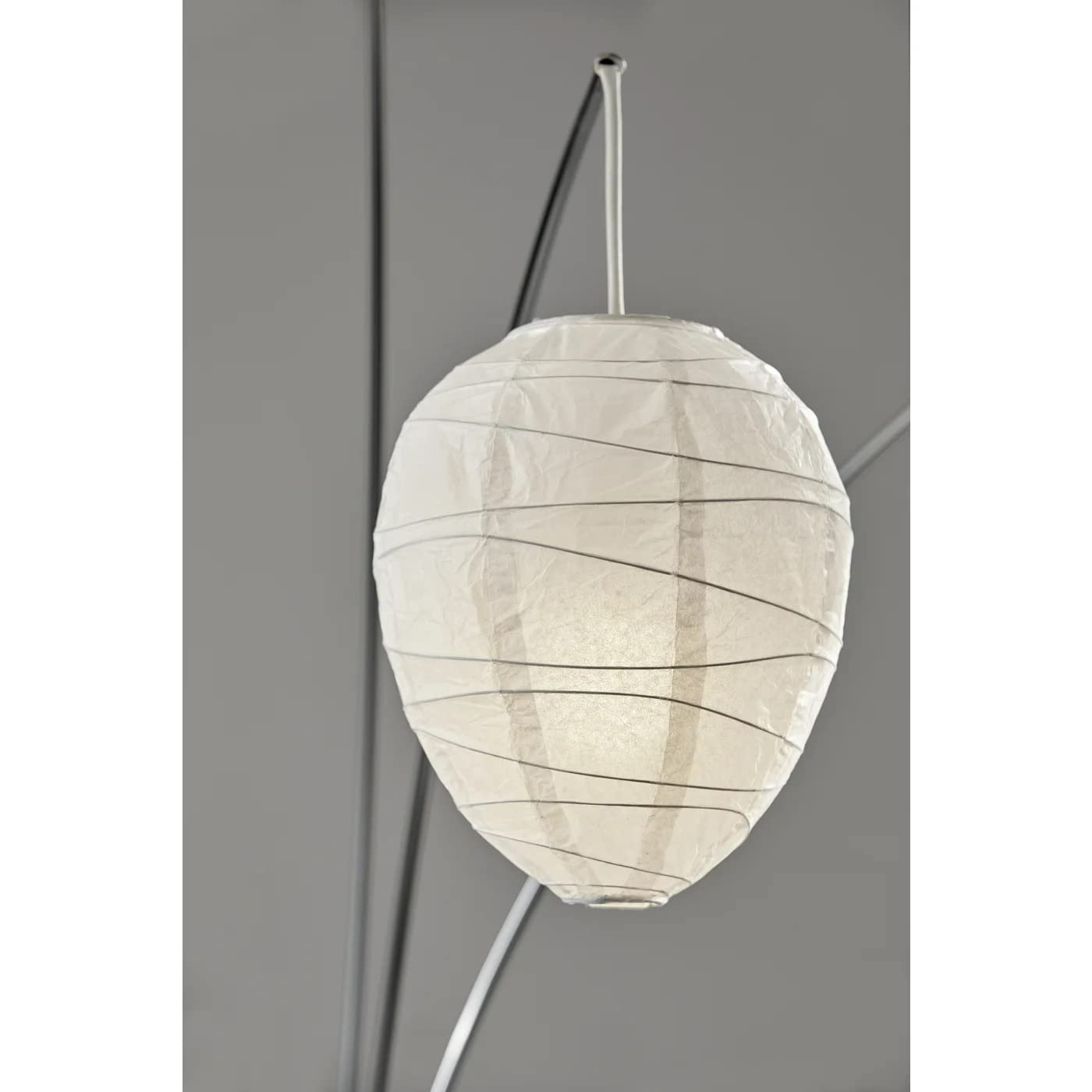 Adesso Home 4108-22 Transitional Three Light Floor Lamp from Belle Collection in Pwt, Nckl, B/S, Slvr. Finish, 46.00 inches, Brushed Steel