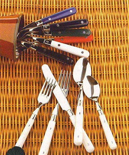 Ginkgo International Le Prix 4-Piece Stainless Steel Hostess Serving Set, Bright Blue