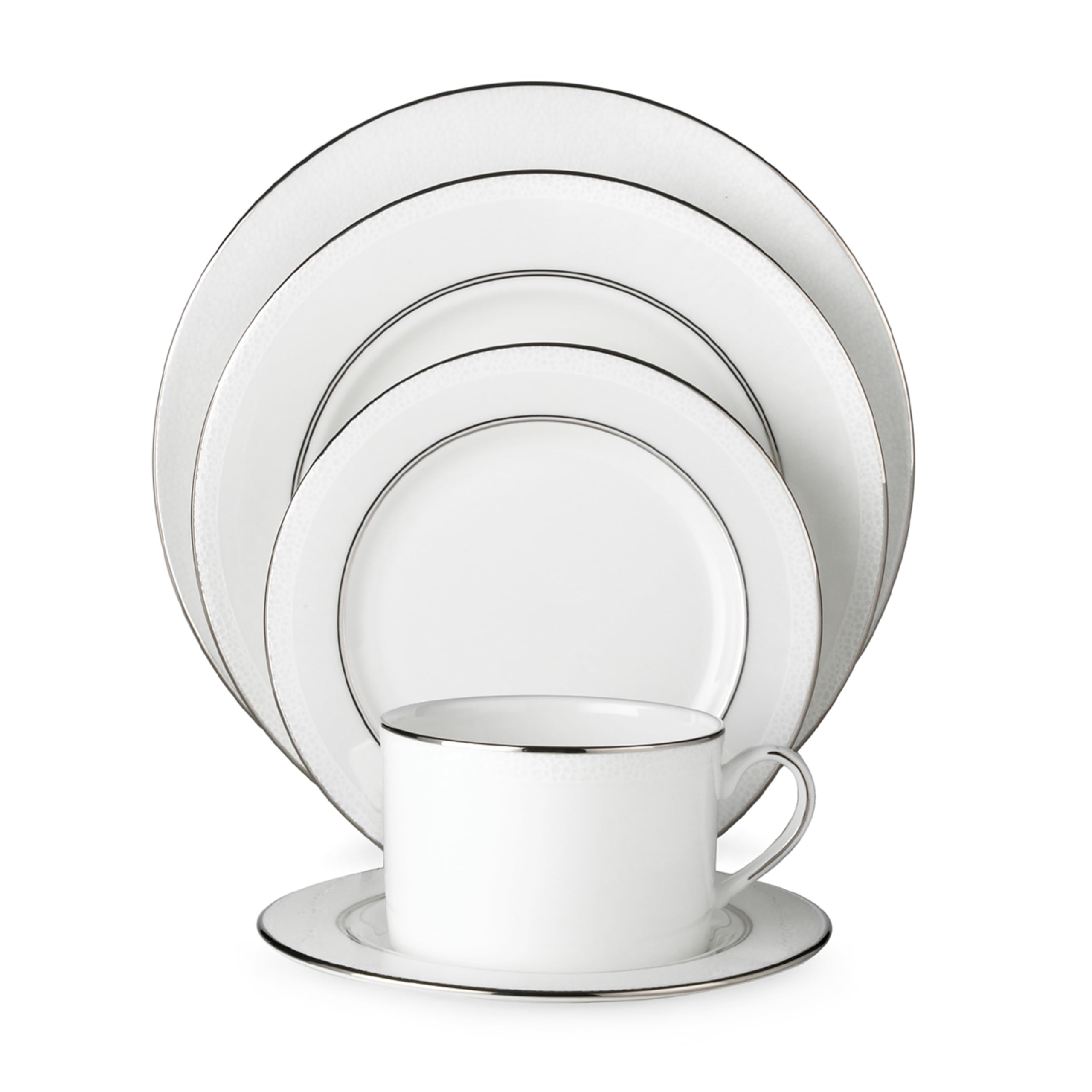 Kate Spade New York Cypress Point Dinnerware 5-Piece Place Setting, White