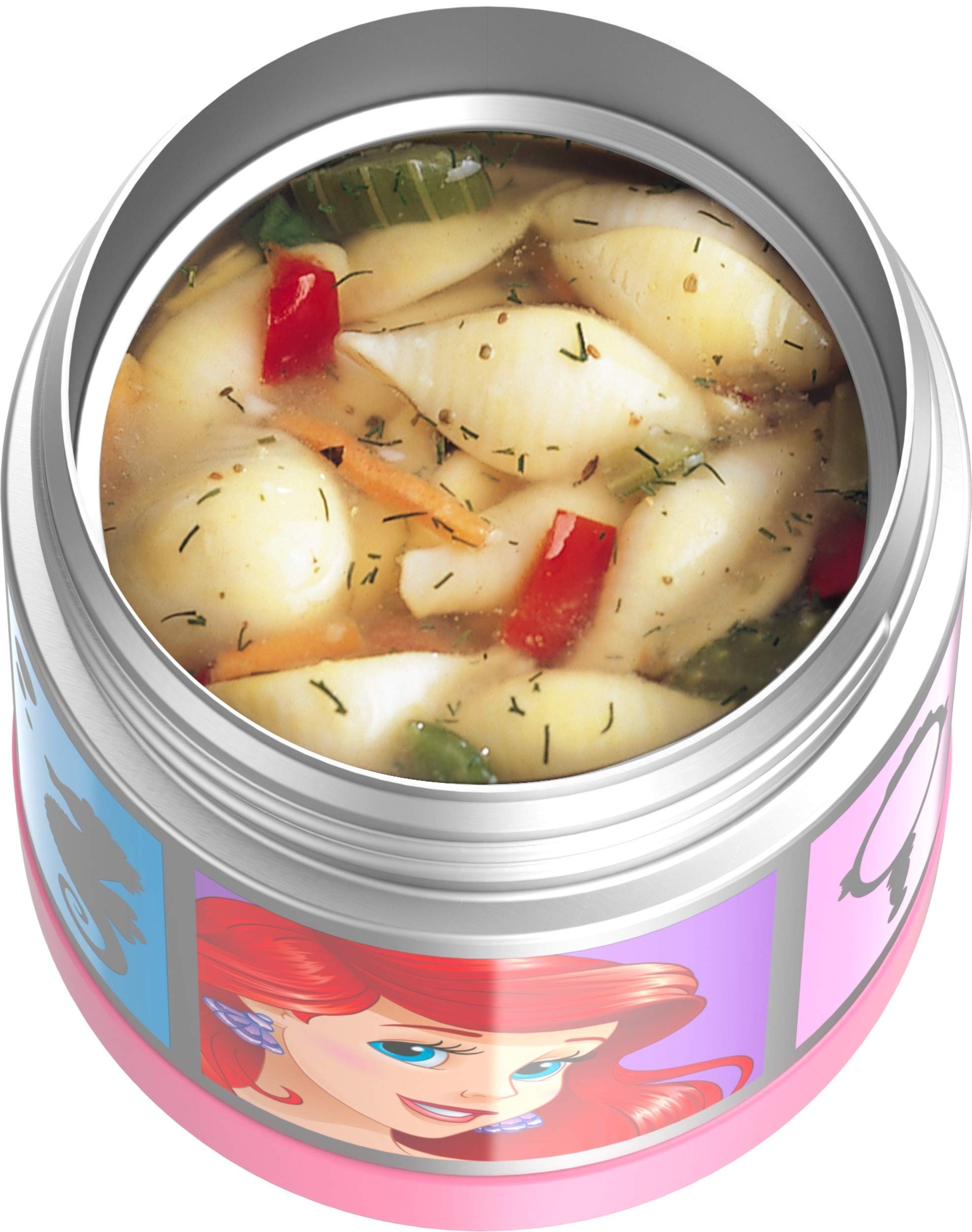 THERMOS FUNTAINER 10 Ounce Stainless Steel Kids Food Jar, Disney Princesses