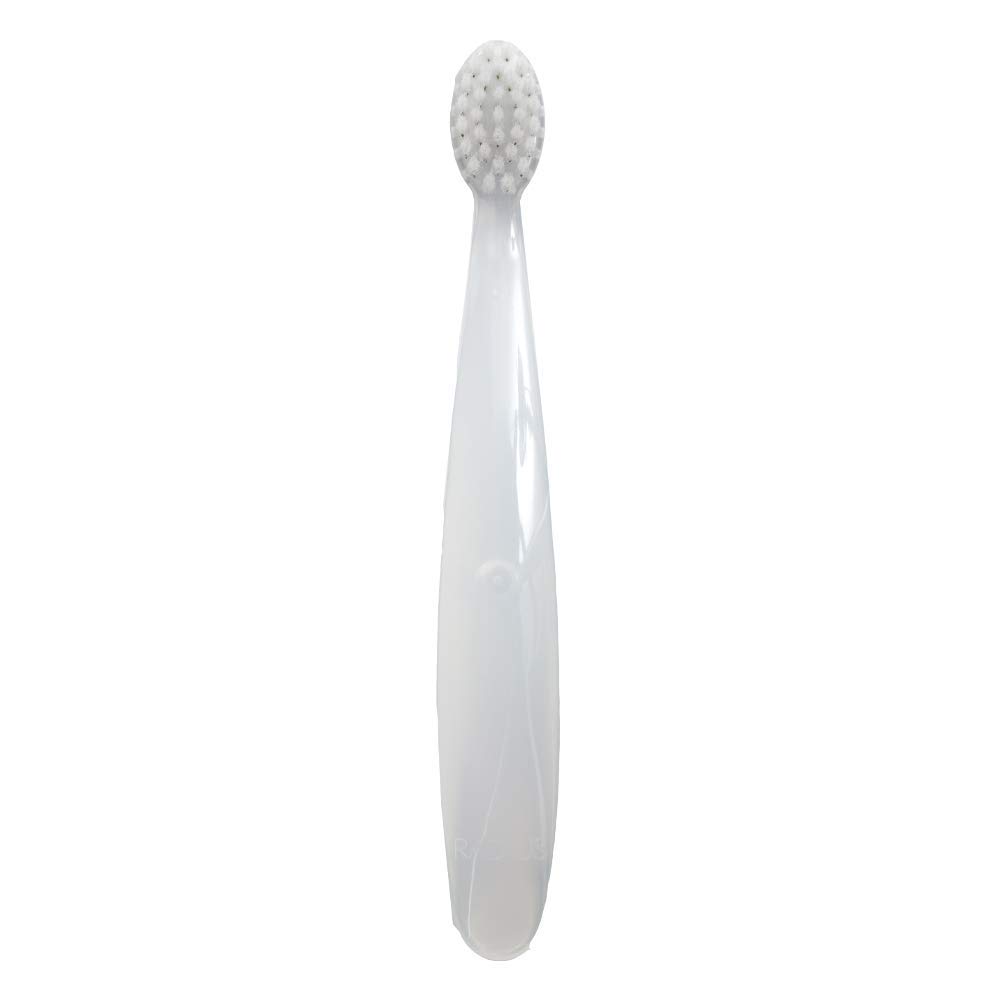 RADIUS Children's Toothbrush Pure Brush Ultra Soft BPA Free ADA Accepted Designed for Delicate Teeth for Kids 6 Months and Up - Clear - Pack of 1