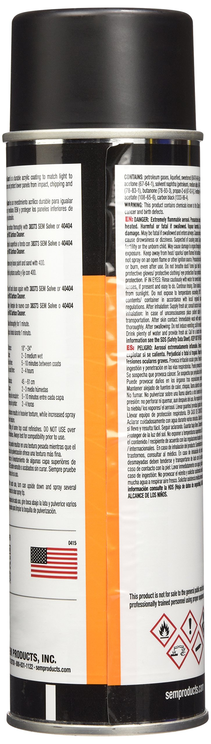 SEM 39813 Satin Black Chipguard - 14.82 oz.