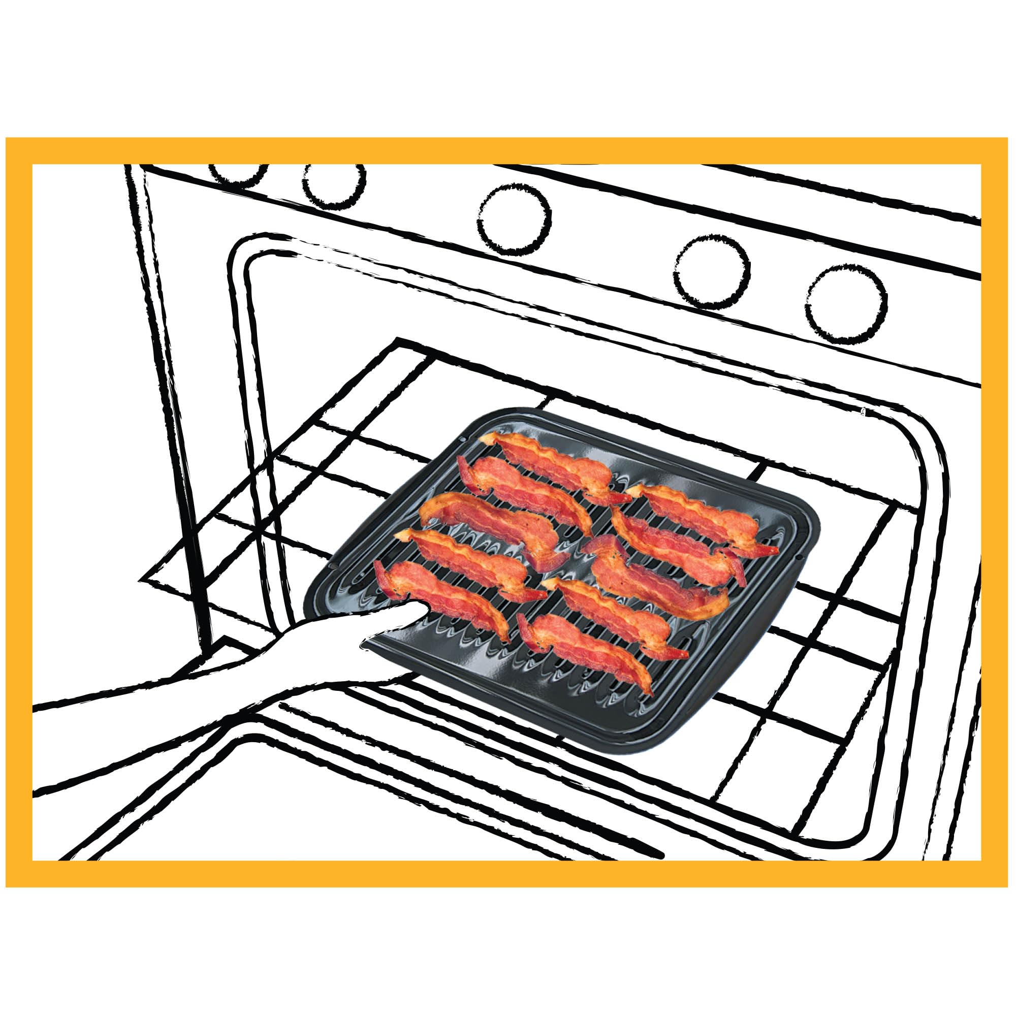 Range Kleen Broiler Pans for Ovens - BP102X 2 Pc Black Porcelain Coated Steel Oven Broiler Pan with Rack 16 x 12.75 x 1.75 Inches (Black)