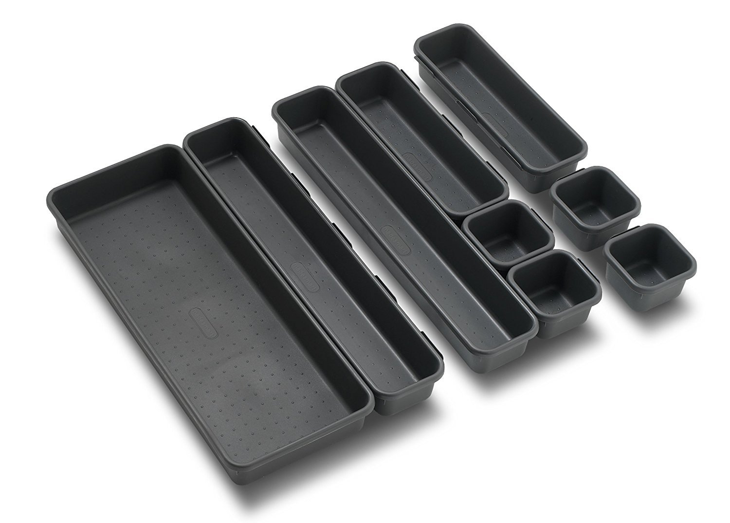 madesmart Value 9-Piece Interlocking Bin Pack | VALUE COLLECTION | Customizable Multi-Purpose Storage | Durable | Easy to Clean | BPA-Free