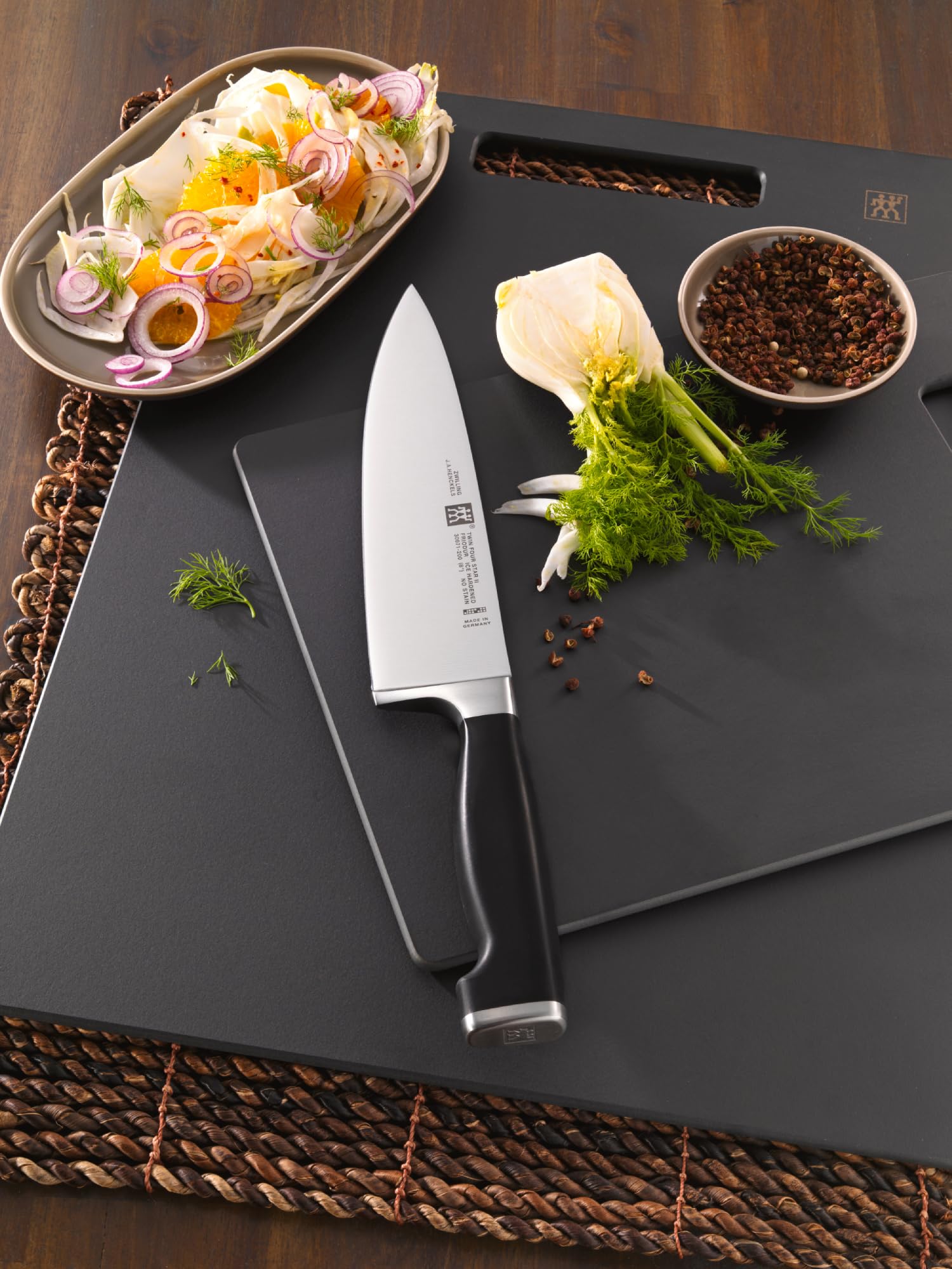 Zwilling J.A. Henckels 8-Inch Chef's Knife, 8 Inch, Black