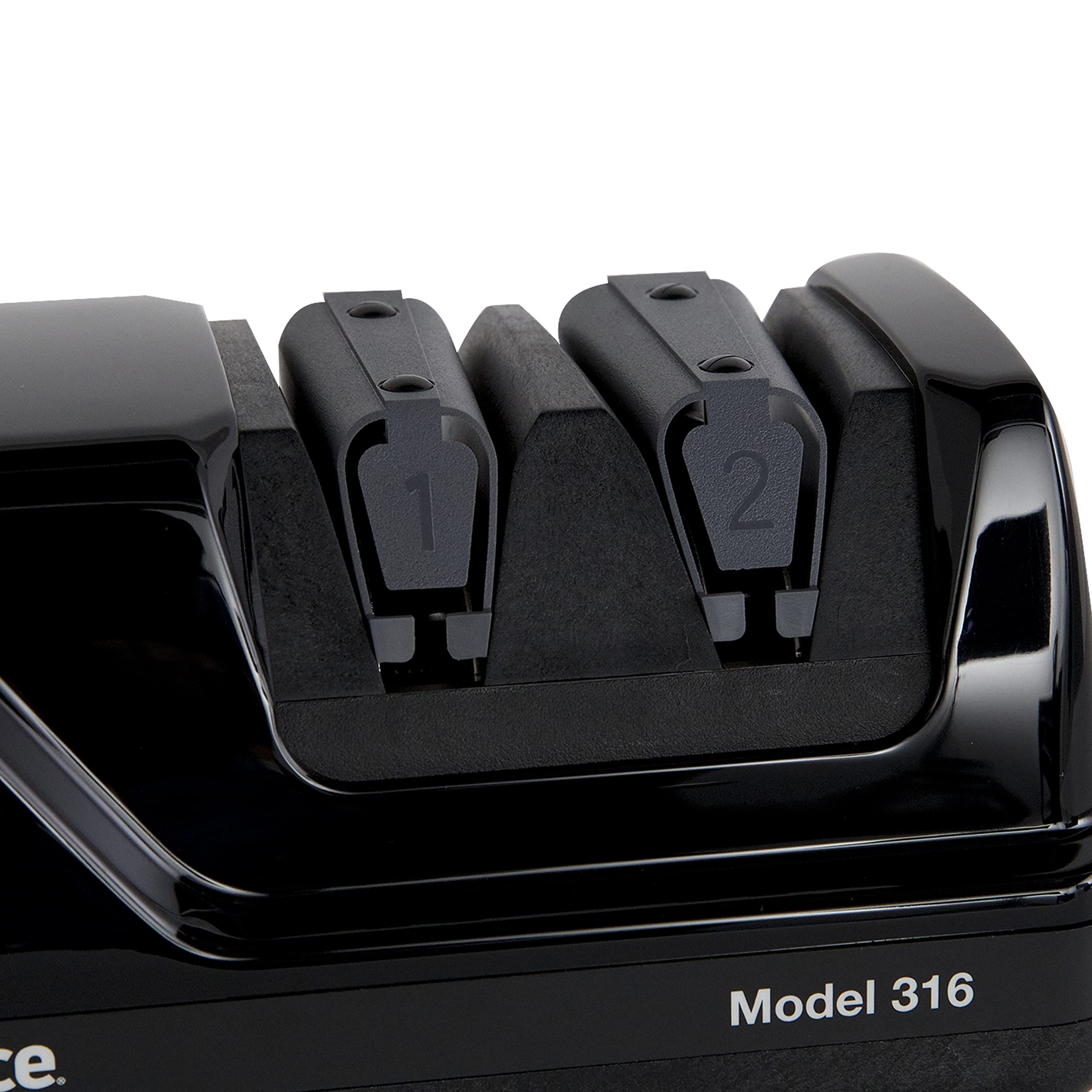 Chef'sChoice 316 Diamond Hone Knife Sharpener for 15-Degree Knives with Precision Guides to Sharpen Straight and Fine Edge Knives, 2-Stage, Black