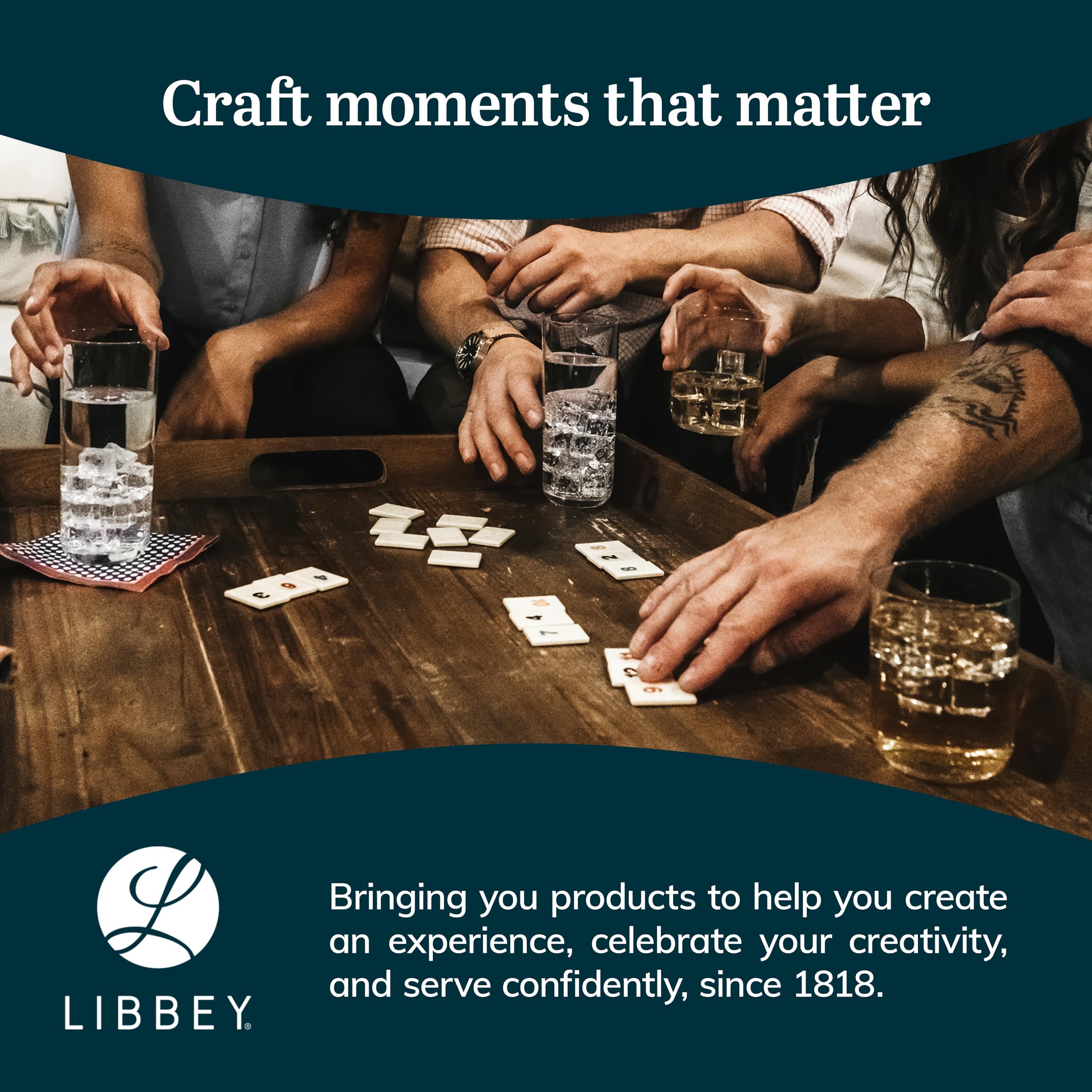 Libbey Swerve 16-Piece Tumbler and Rocks Glass Set