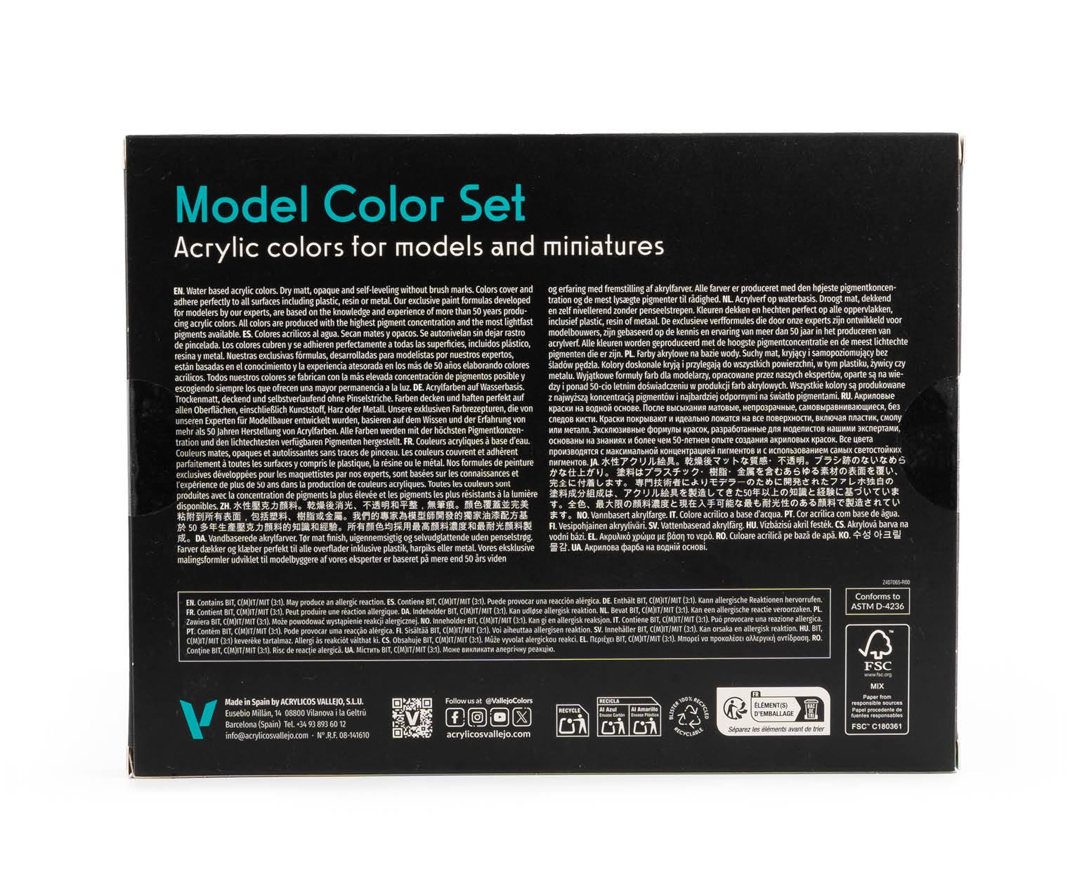 Vallejo WWII Allied Forces Paint Set #9, 17ml