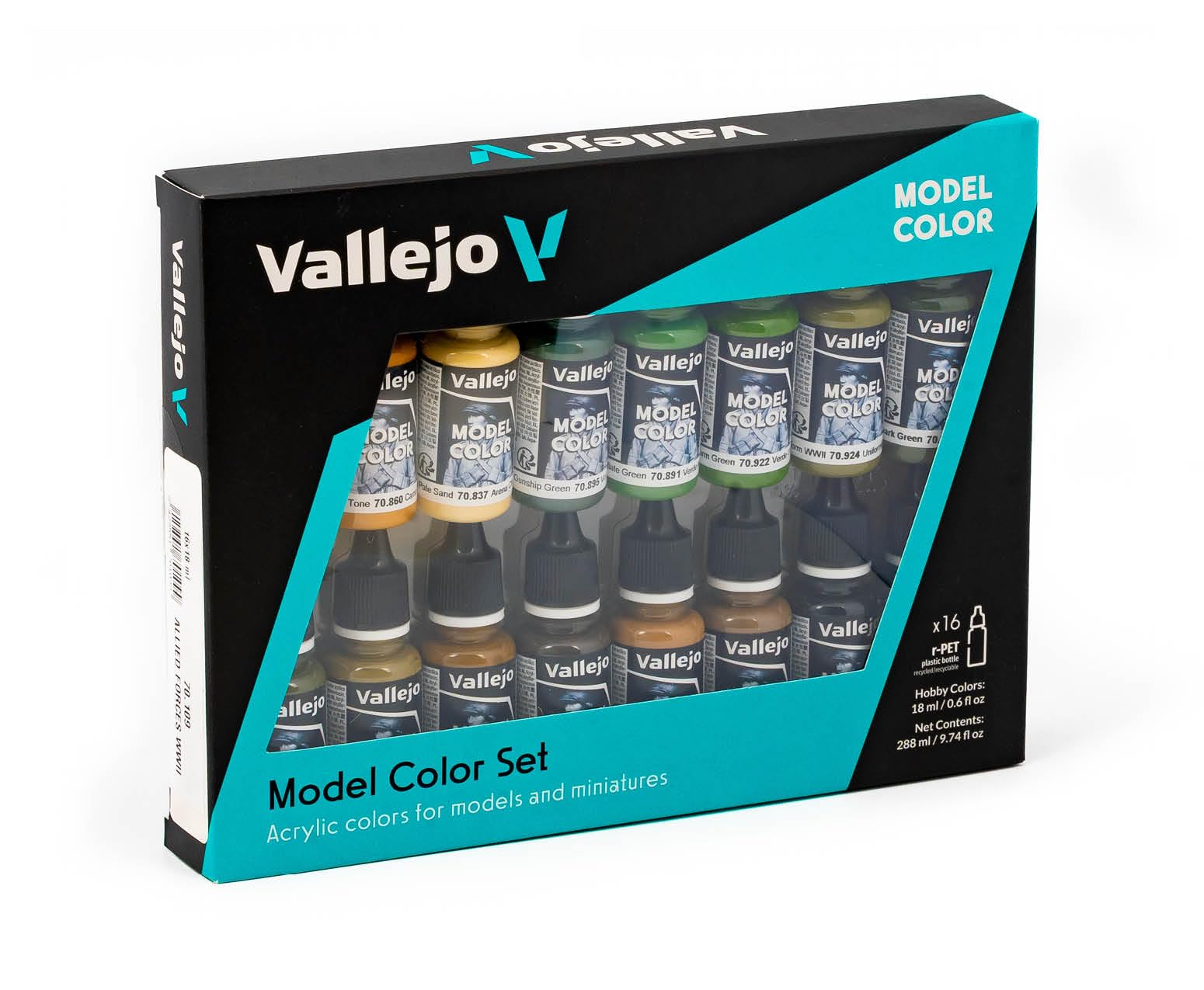 Vallejo WWII Allied Forces Paint Set #9, 17ml