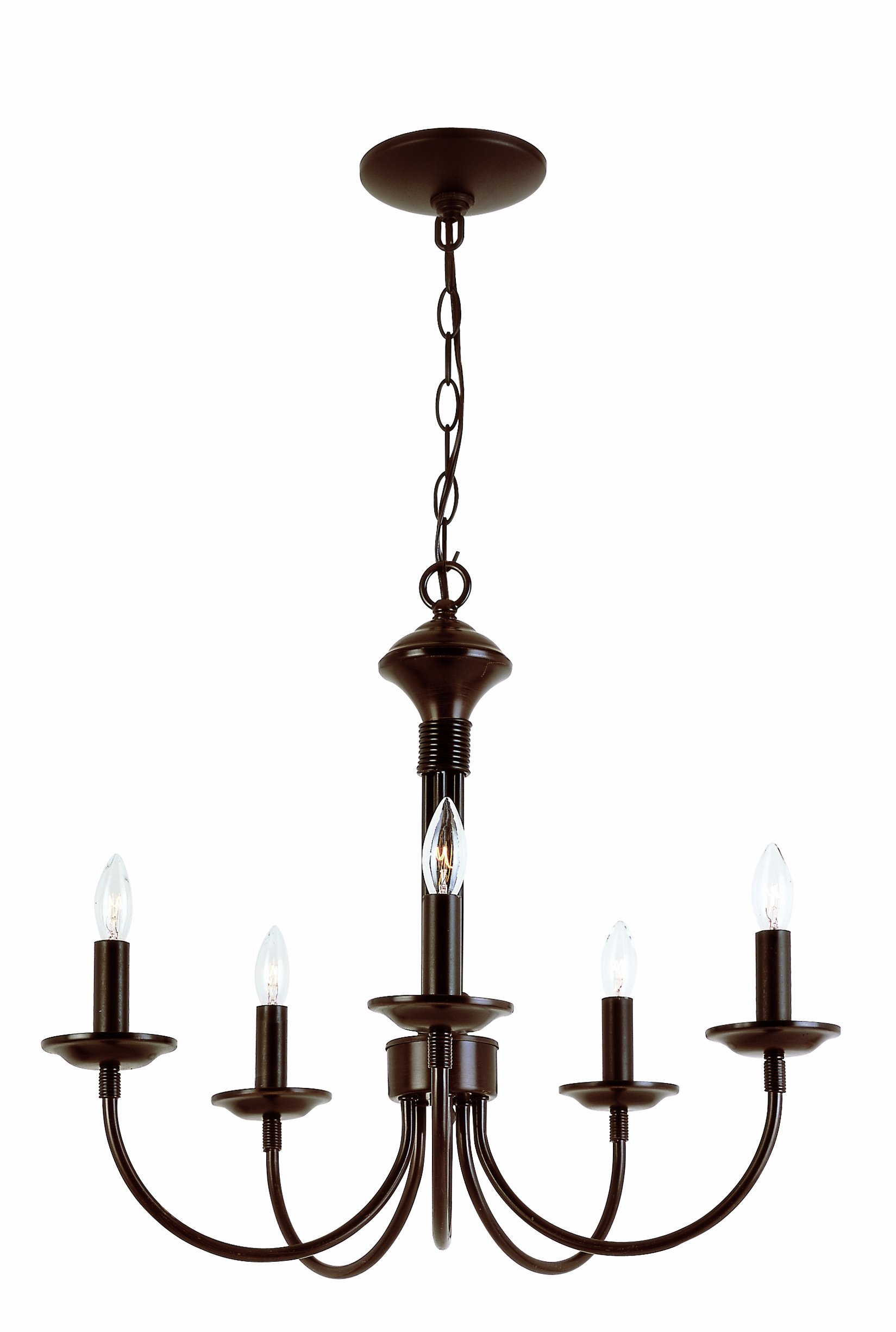 Bel Air Lighting TG9015 ROB Traditional Five Chandelier Outdoor-Post-Lights, Bronze/Dark