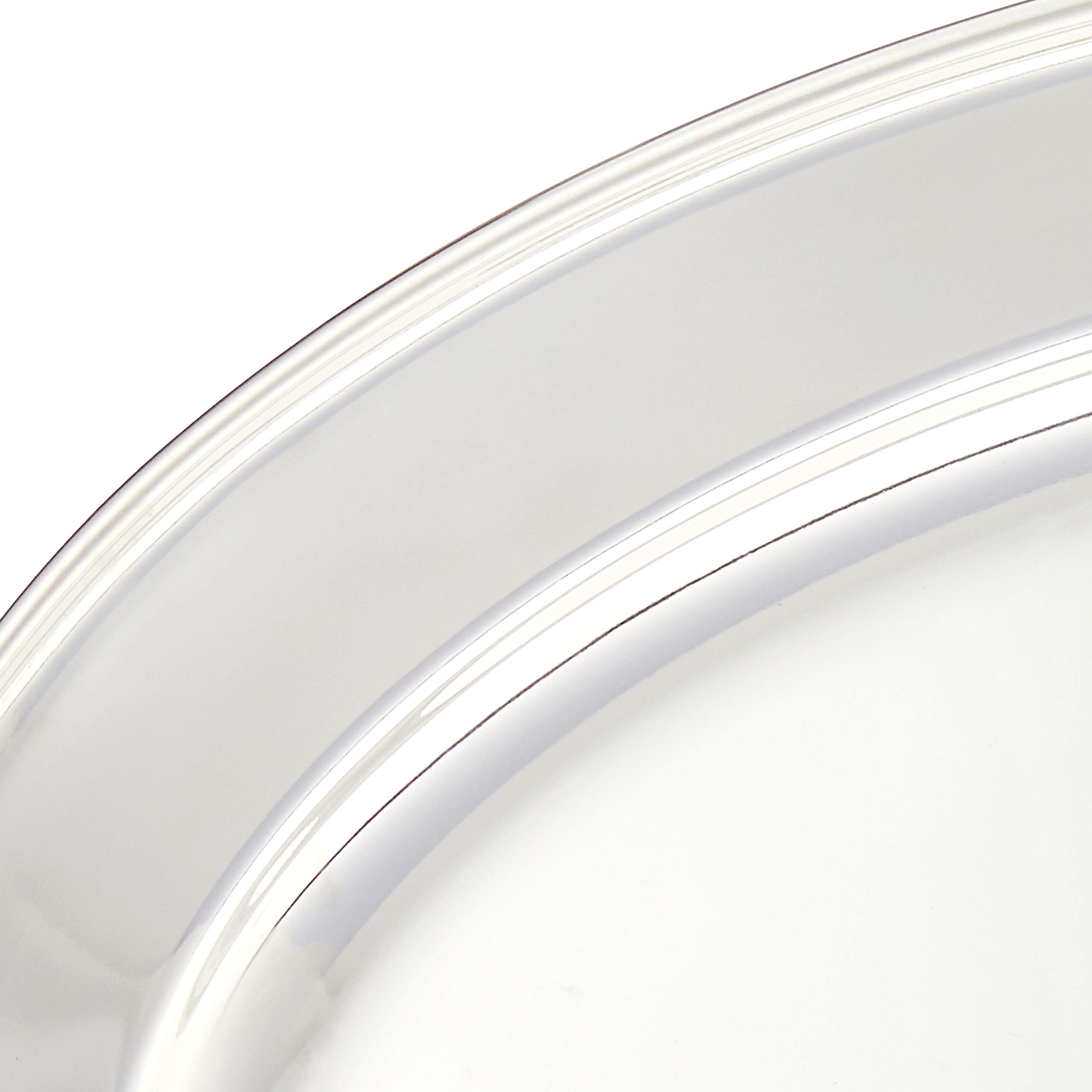Winco Stainless Steel OPL-18 Oval Platter, 18 11.5-Inch