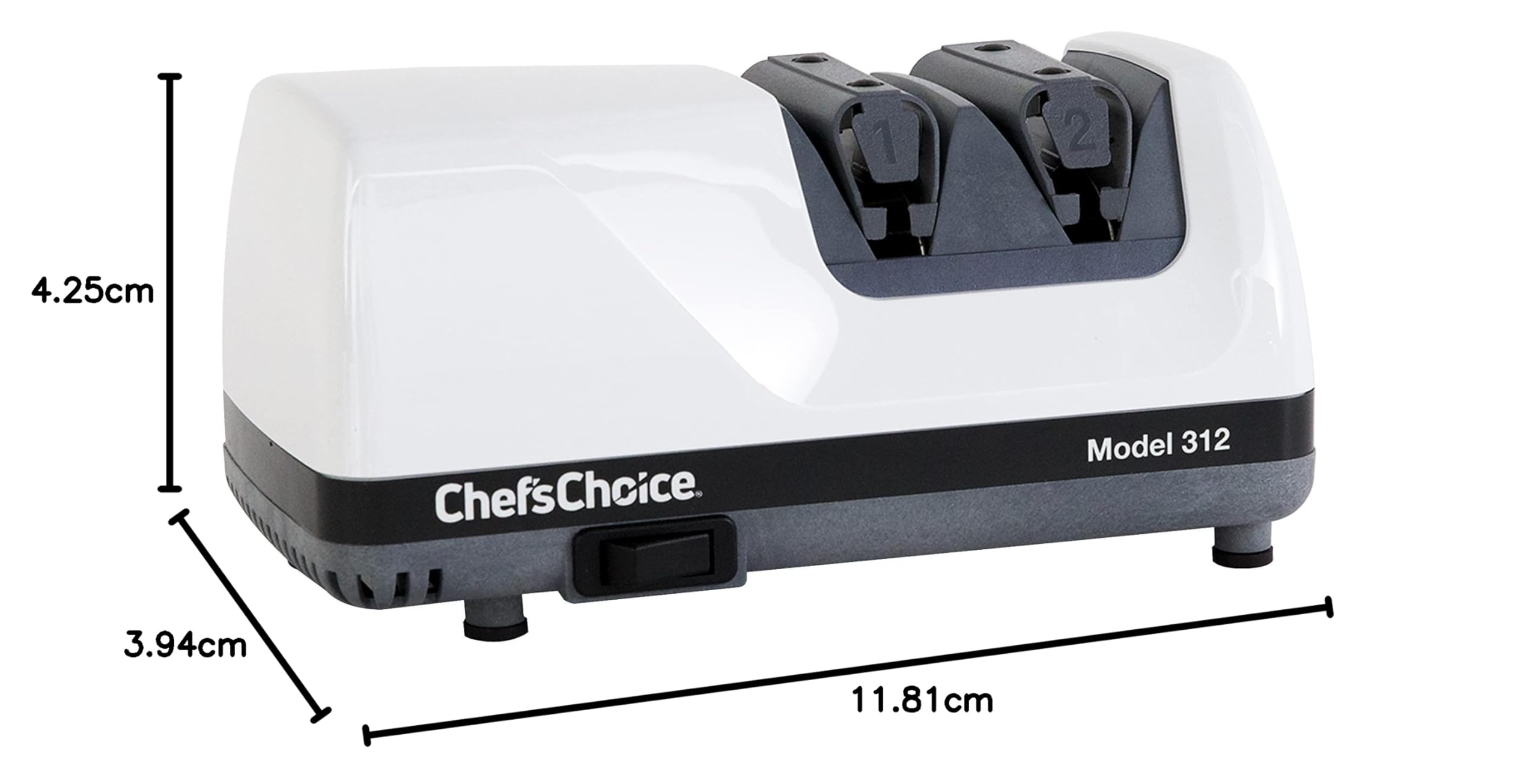 Chef'sChoice UltraHone Professional Electric-Knife Sharpener, 2-Stage, White