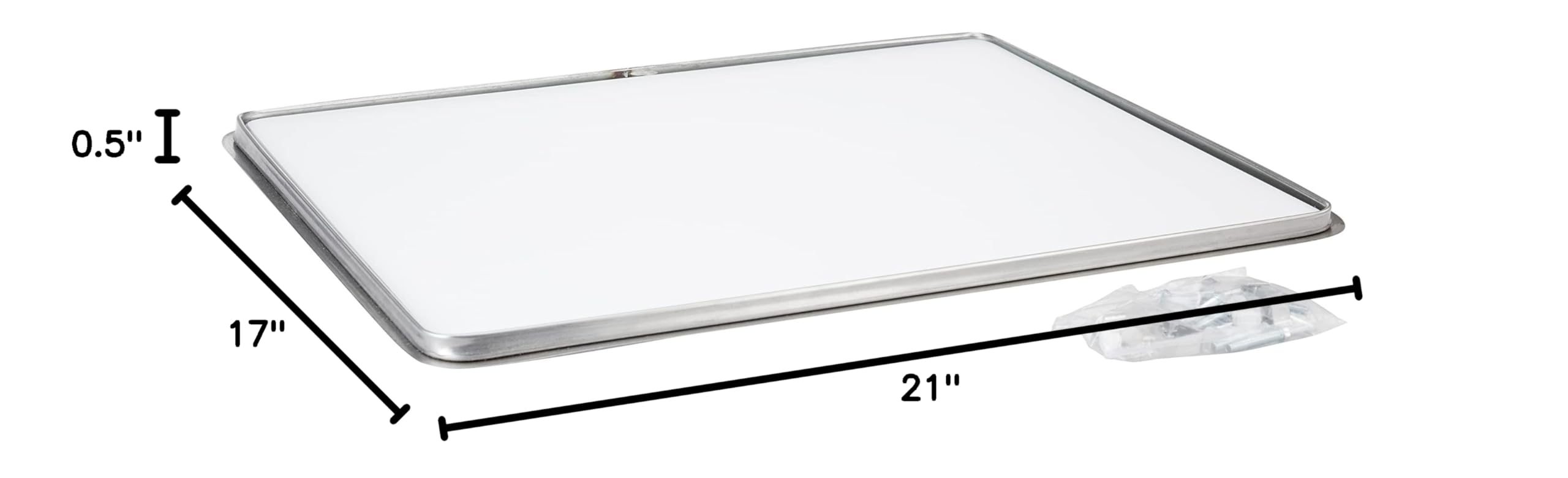 Vance Surface Saver 16 X 20" White Built-in Surface Saver Tempered Glass Cutting Board, White