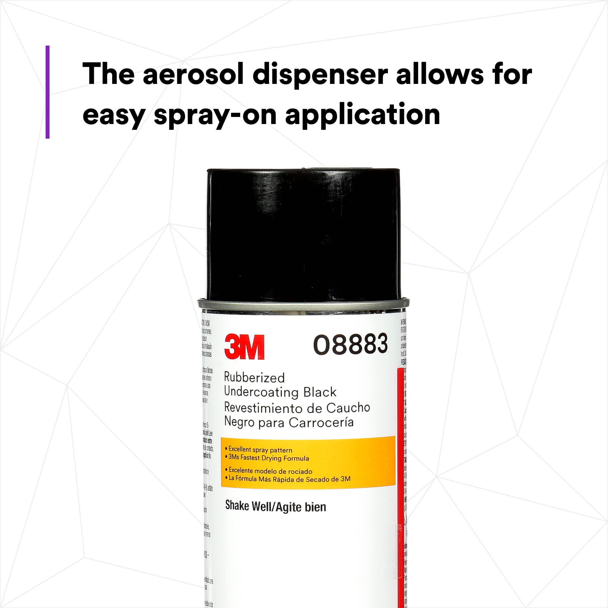 3M Rubberized Undercoating Aerosol Spray, 08883, 19.7 oz, Textured Finish, Anti-Corrosive, Multi-Purpose for Automotive Cars, Trucks, and Recreational Vehicles