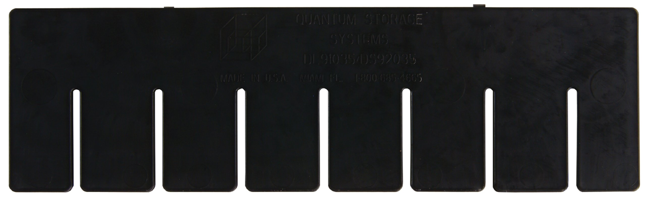 Quantum Storage Systems DL92035CO Long Divider for Dividable Grid Container DG92035, Black Conductive, 6-Pack