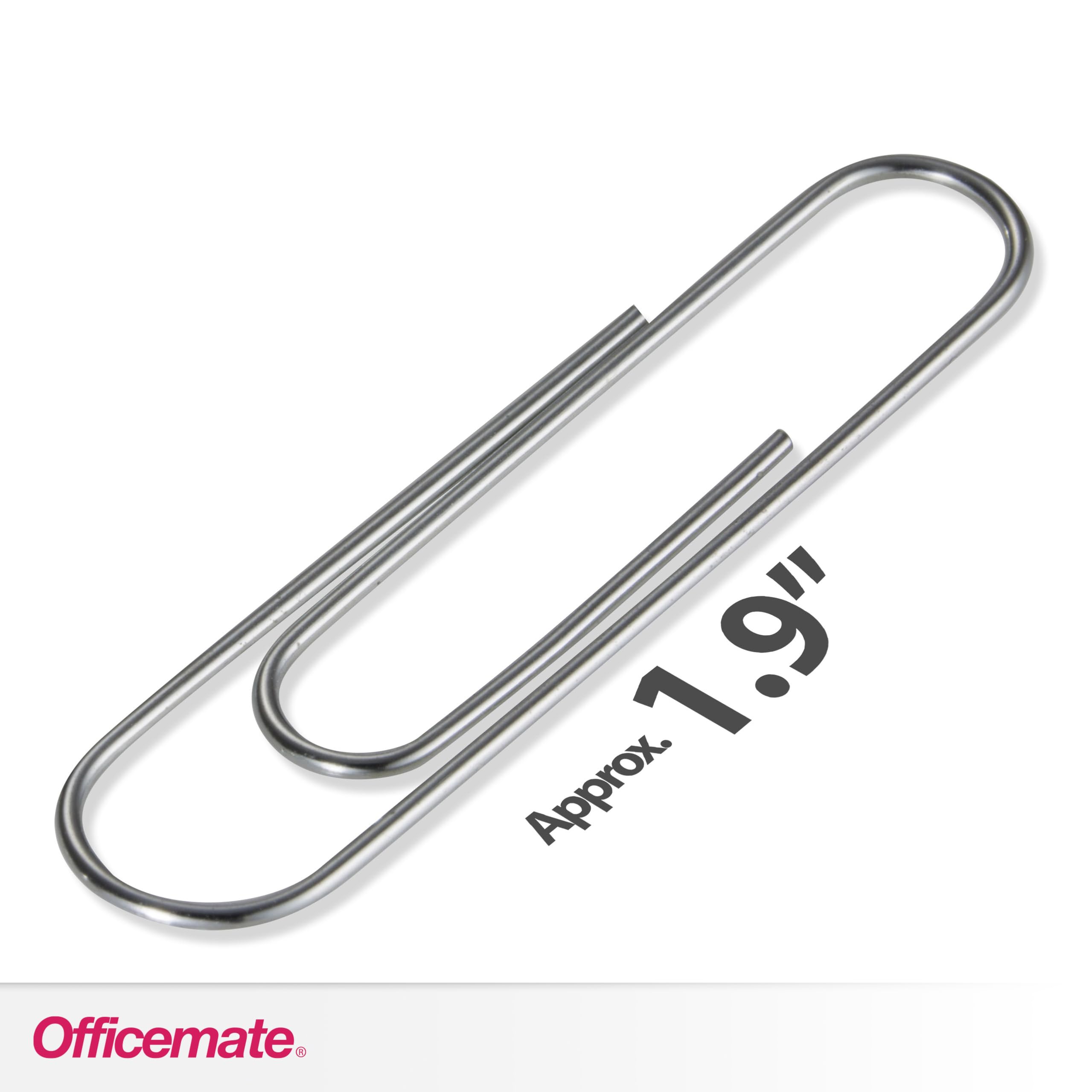 Officemate Giant Paper Clips, Pack of 10 Boxes of 100 Clips Each (1,000 Clips Total) (99914)