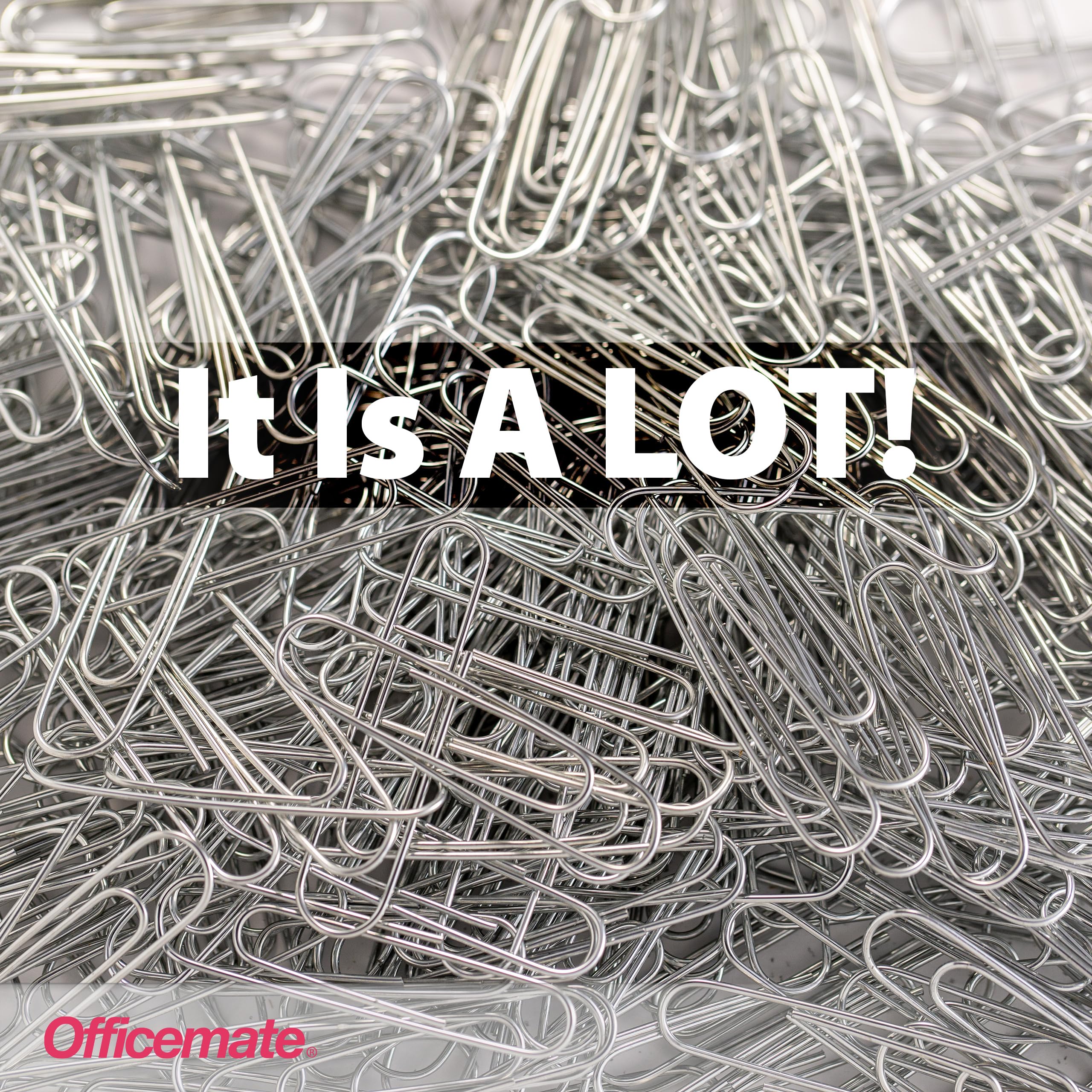 Officemate Giant Paper Clips, Pack of 10 Boxes of 100 Clips Each (1,000 Clips Total) (99914)