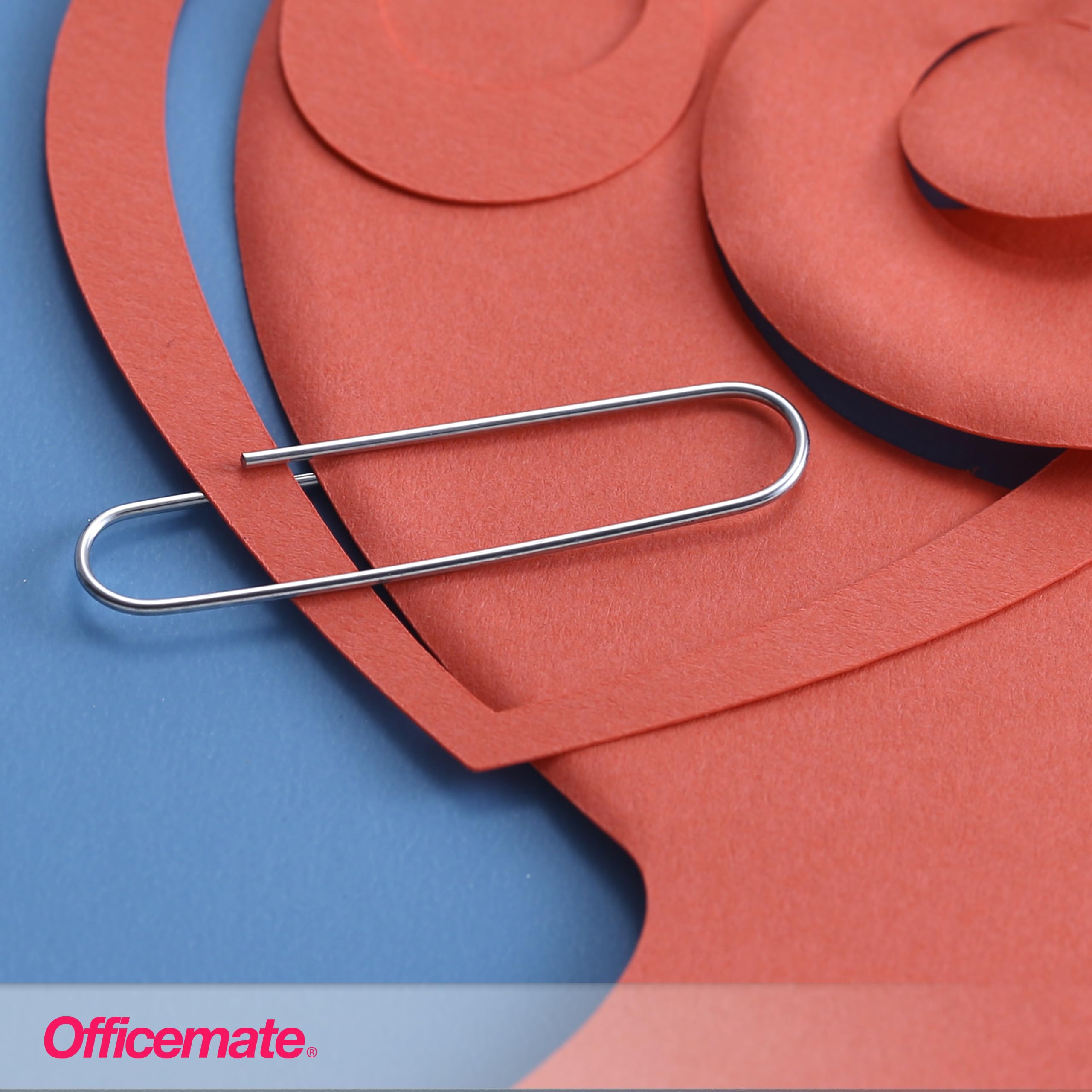 Officemate Giant Paper Clips, Pack of 10 Boxes of 100 Clips Each (1,000 Clips Total) (99914)