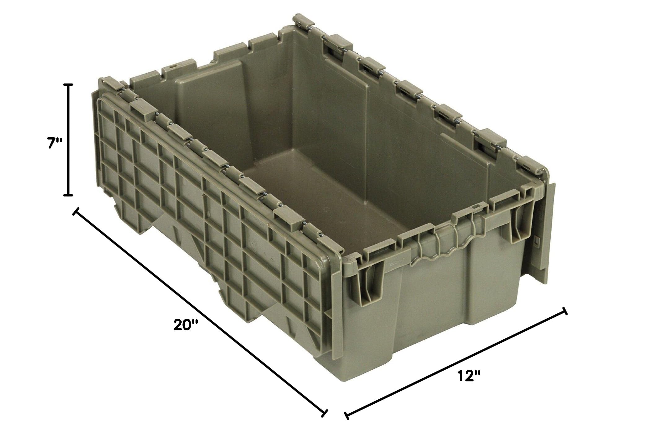 Quantum Storage Systems Quantum bin, 20" x 12" x 7", Gray