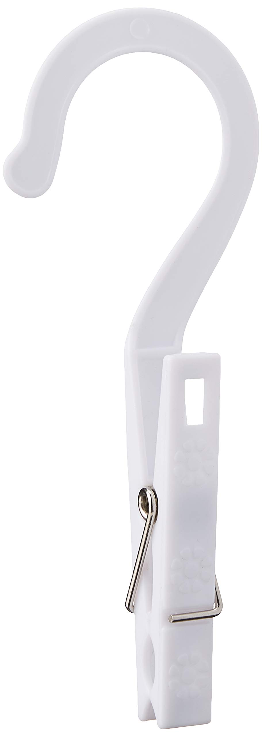 Fox Run Laundry Hooks, 0.25 x 2.25 x 5.25 inches, White