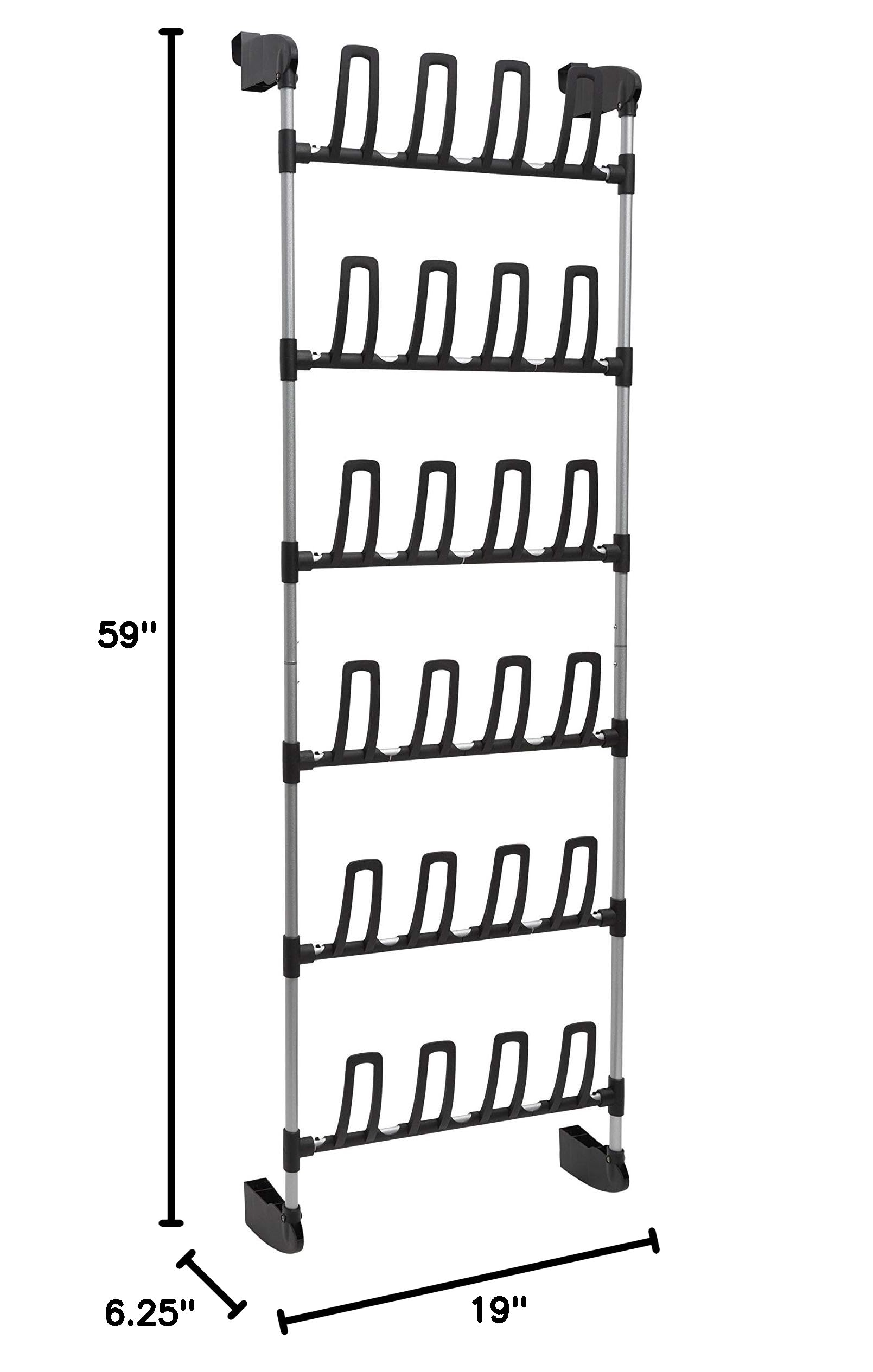 Neu Home Organize It All Over The Door 12-Pair Shoe Storage Rack