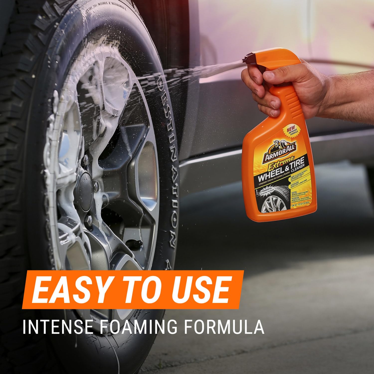 Extreme Wheel and Tire Cleaner by Armor All, Car Wheel Cleaner Spray, 32 Fl Oz