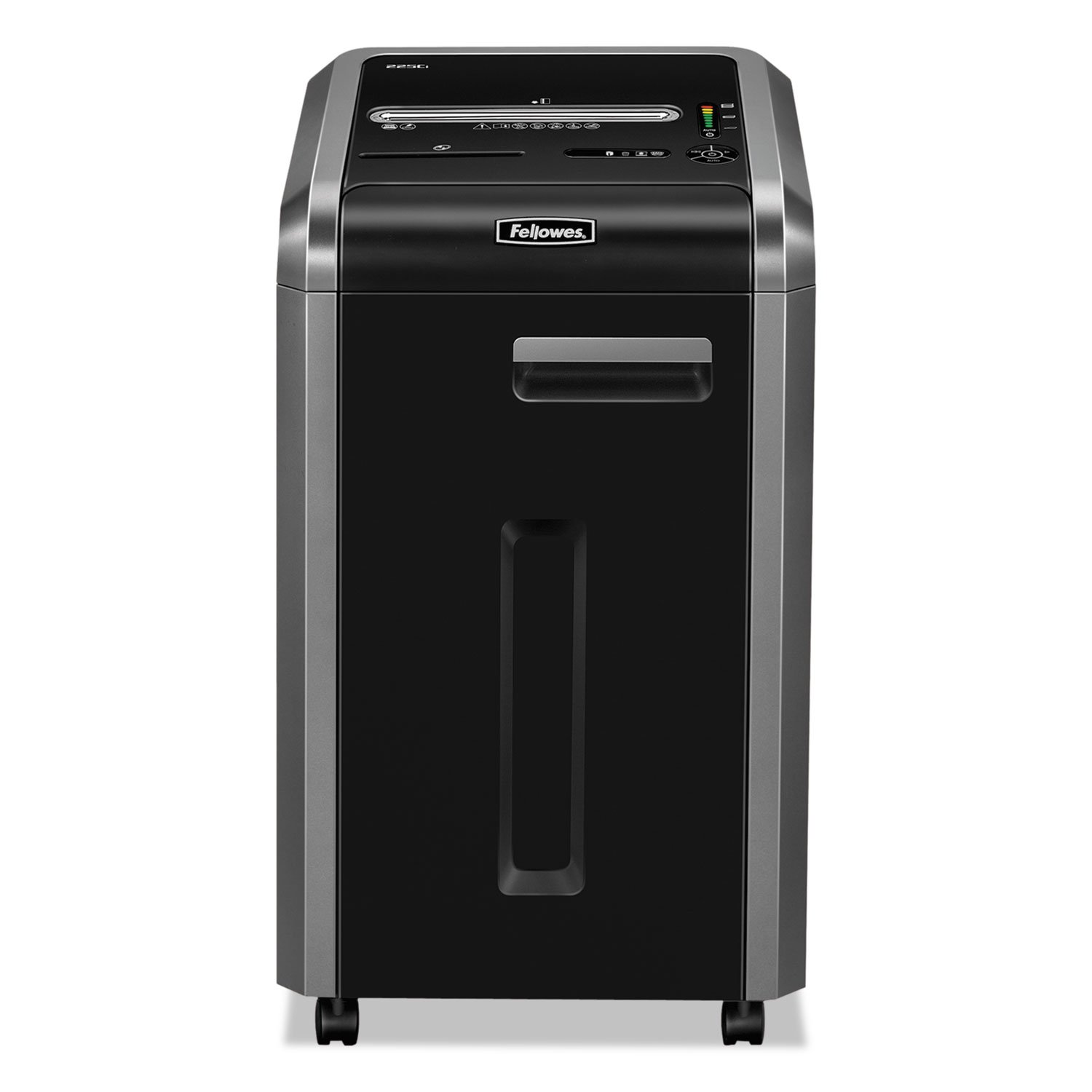 Fellowes Powershred 225Ci Shredder | 100% Jam Proof, 20-Sheet, Cross-Cut, Commercial Grade | 3825001 Model, Black