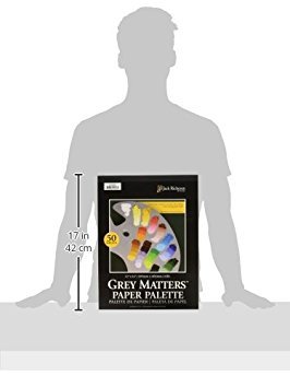 Jack Richeson Grey Matters Paper Palette, 12 by 16-Inch, 50 Sheets - JACK-100281