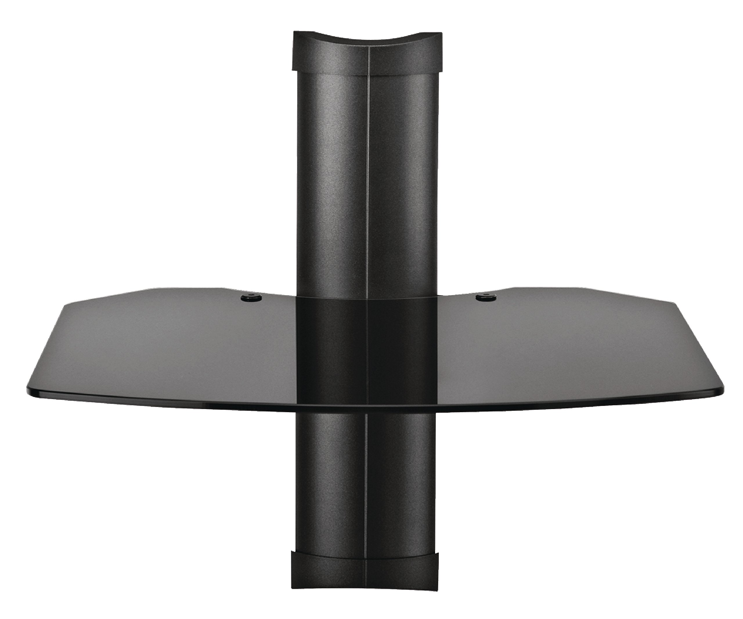 Omnimount Tria 1 B 1-Shelf Wall Furniture - Black/Dark Glass
