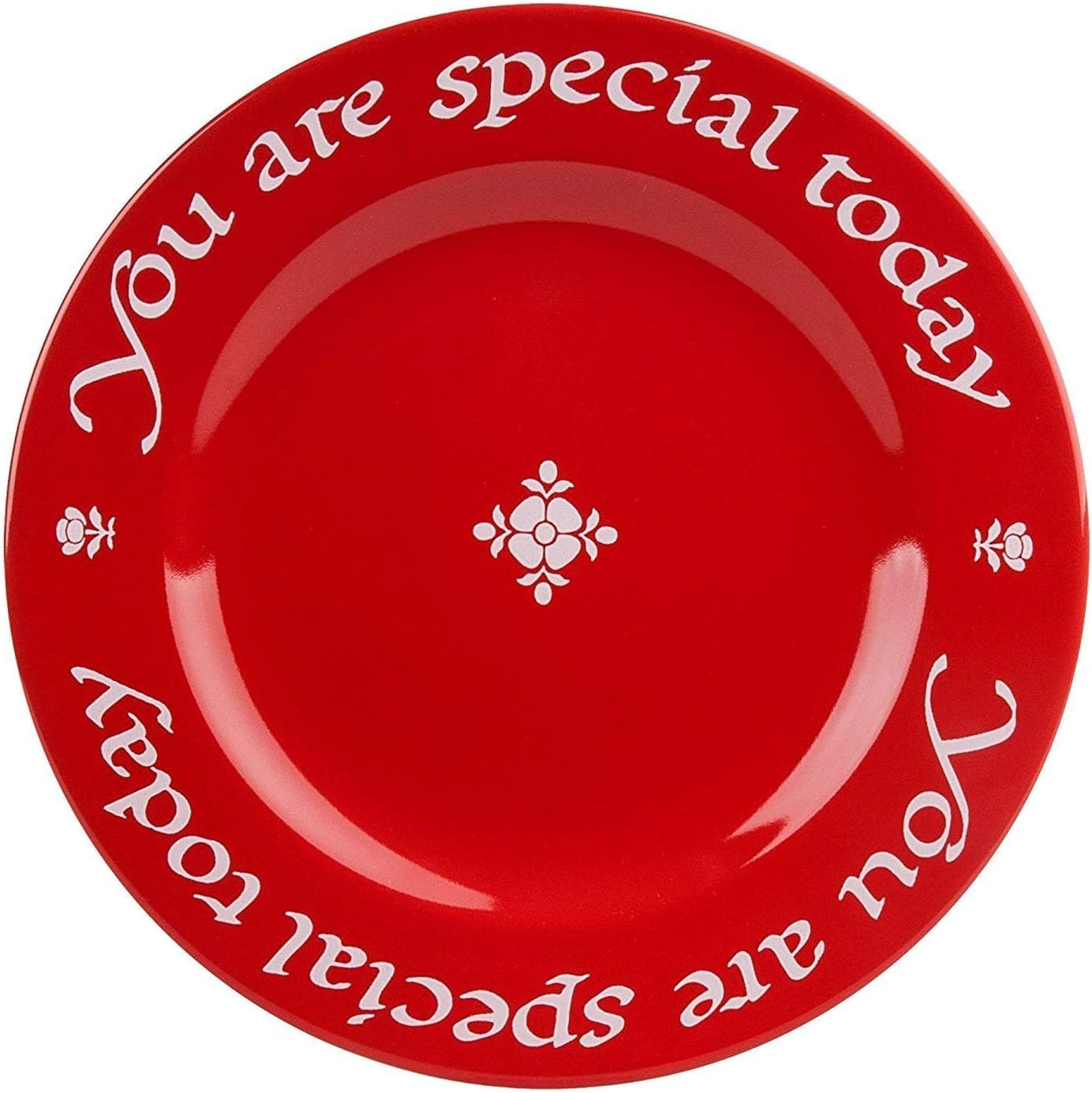 Waechtersbach You Are Special Plate, Birthday Plate or Special Occasion Plate for Celebrations – Red Dinner Plate, Microwave & Dishwasher Safe Cherry Red Plate w/ Pen & Gift Box (10.75”)