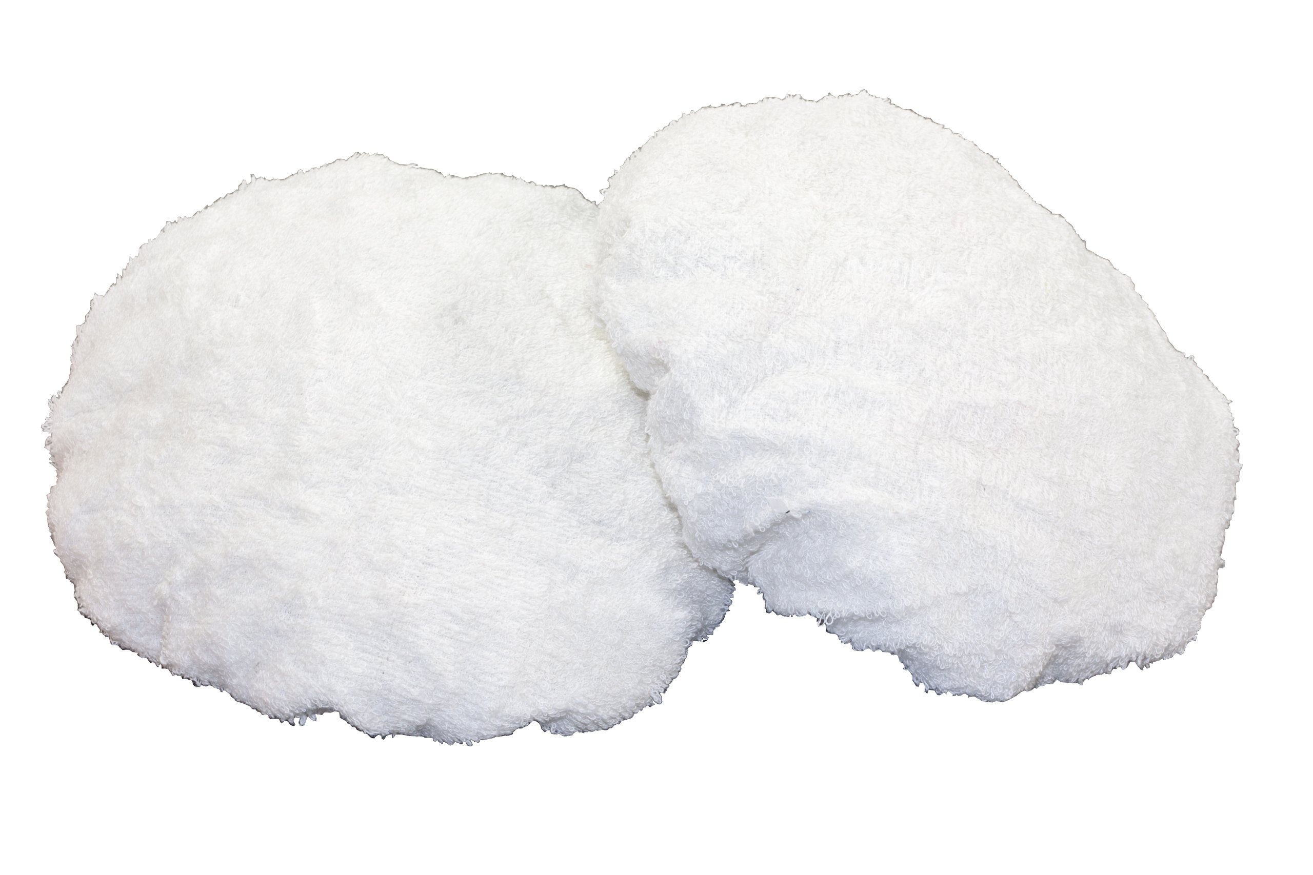 WEN 6010A42 Terry Cloth Polishing Bonnets, 6-Inch, 2-Pack, White
