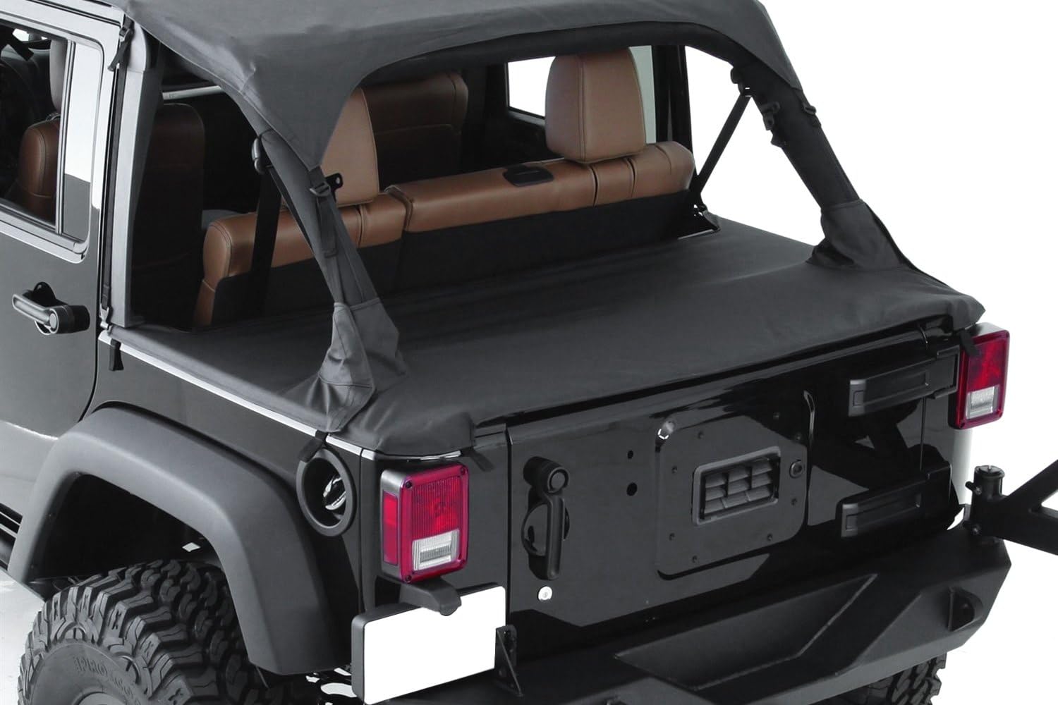 Smittybilt XRC Gen 1 Rear Bumper with Hitch and Tire Carrier (Black) - 76856