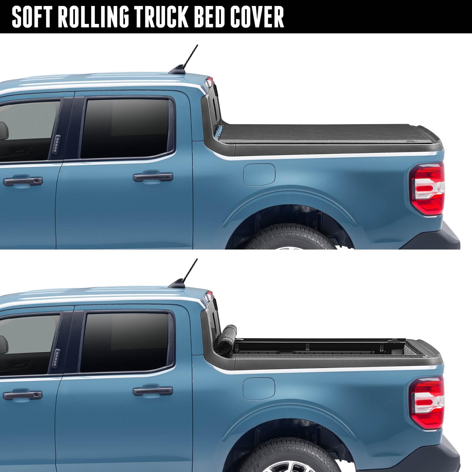 TruXedo Lo Pro Soft Roll Up Truck Bed Tonneau Cover | 590601 | Fits 2001 - 2003 Ford F-150 SuperCrew 5' 6" Bed (66")