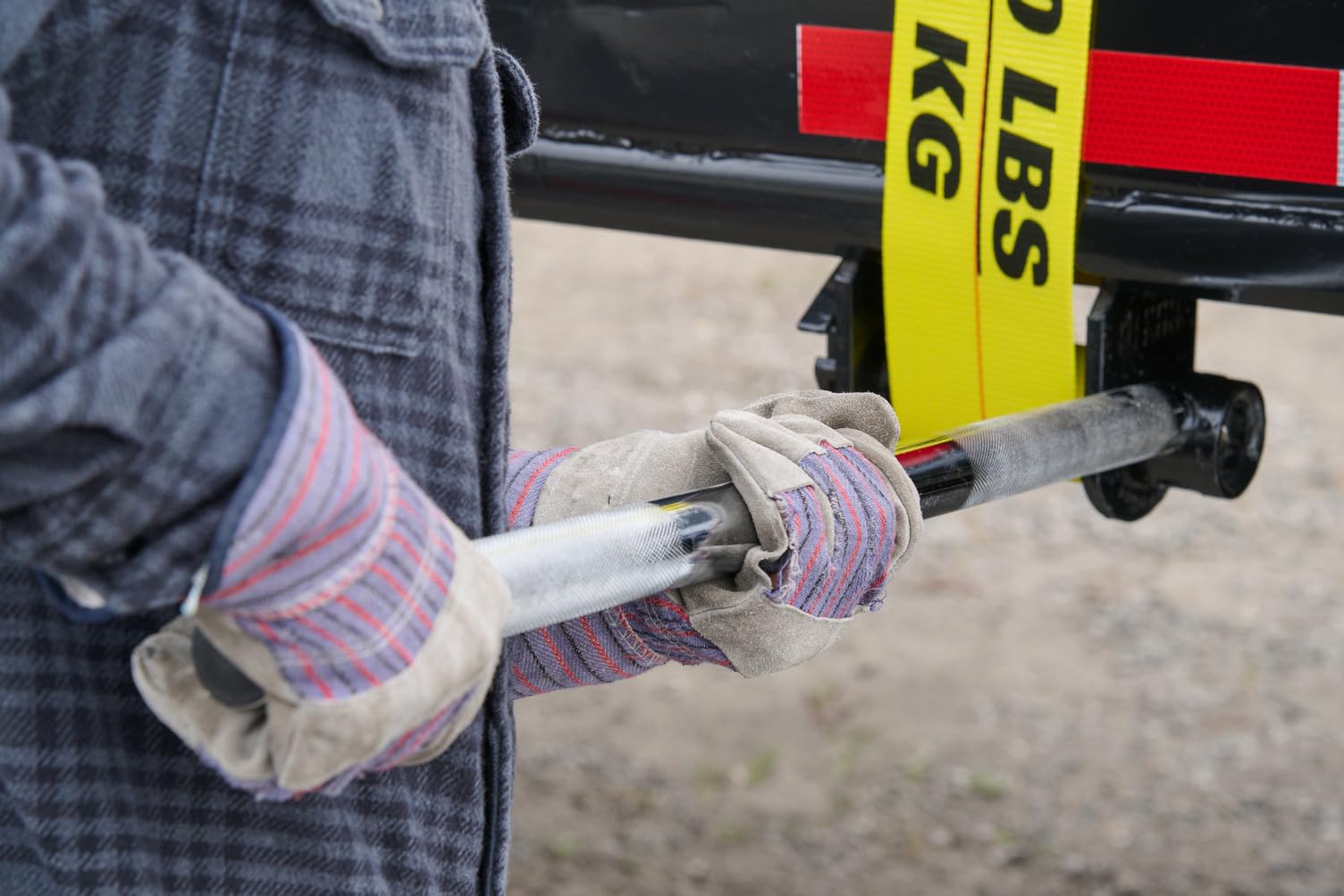 KEEPER - 36” Winch Bar, Chrome - Use with Bolt-On or Weld Style Deep Storage Winch