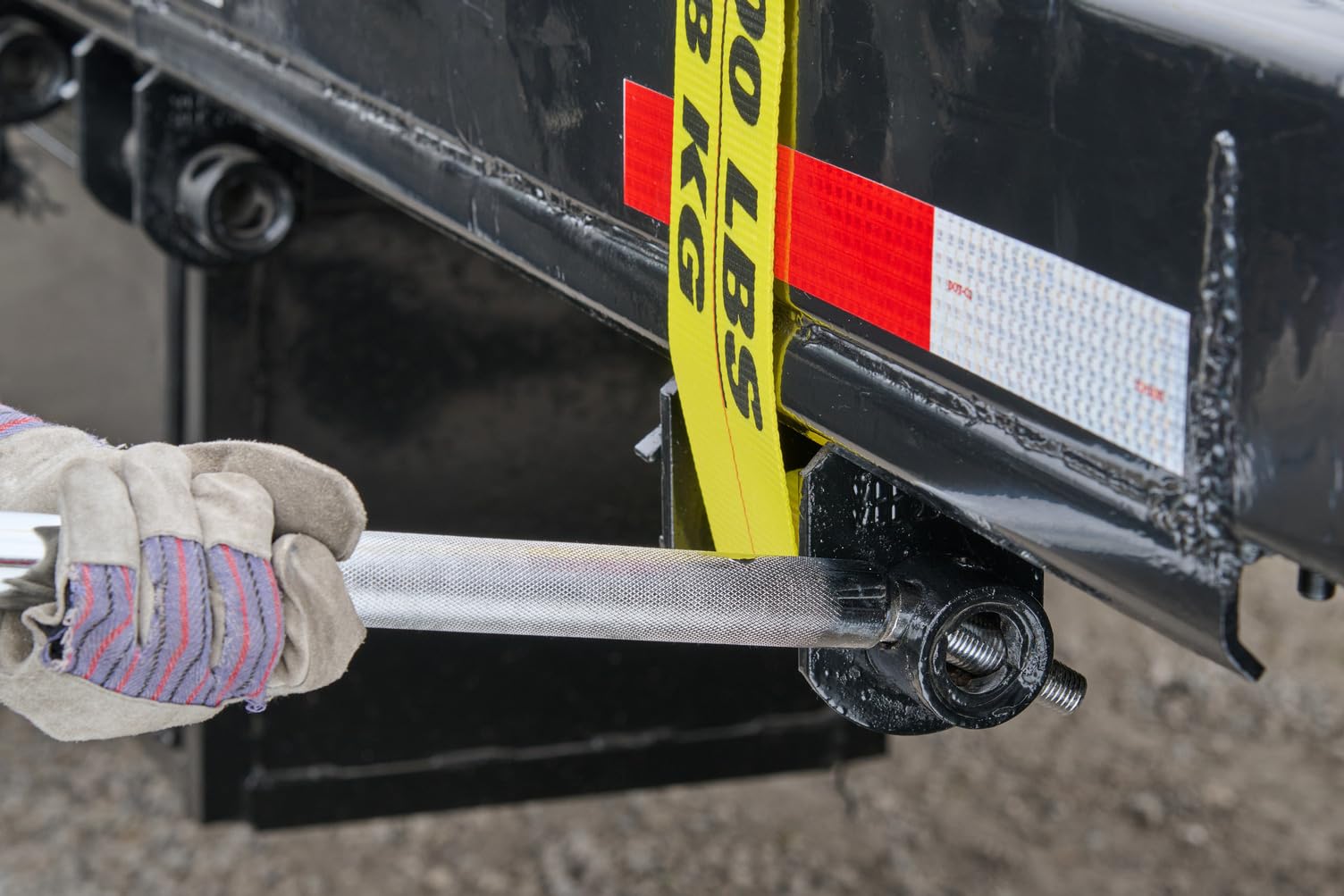 KEEPER - 36” Winch Bar, Chrome - Use with Bolt-On or Weld Style Deep Storage Winch
