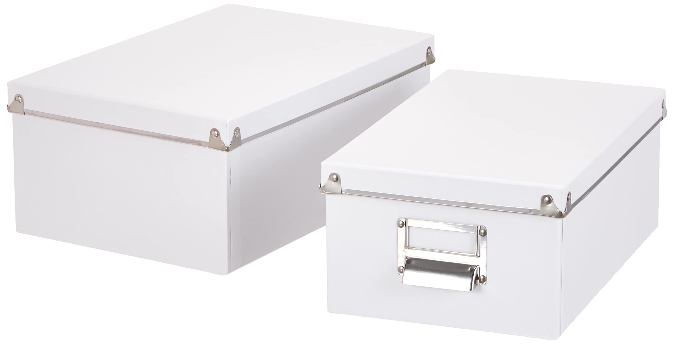 Zeller 17951 5-Piece Box Set Cardboard, White