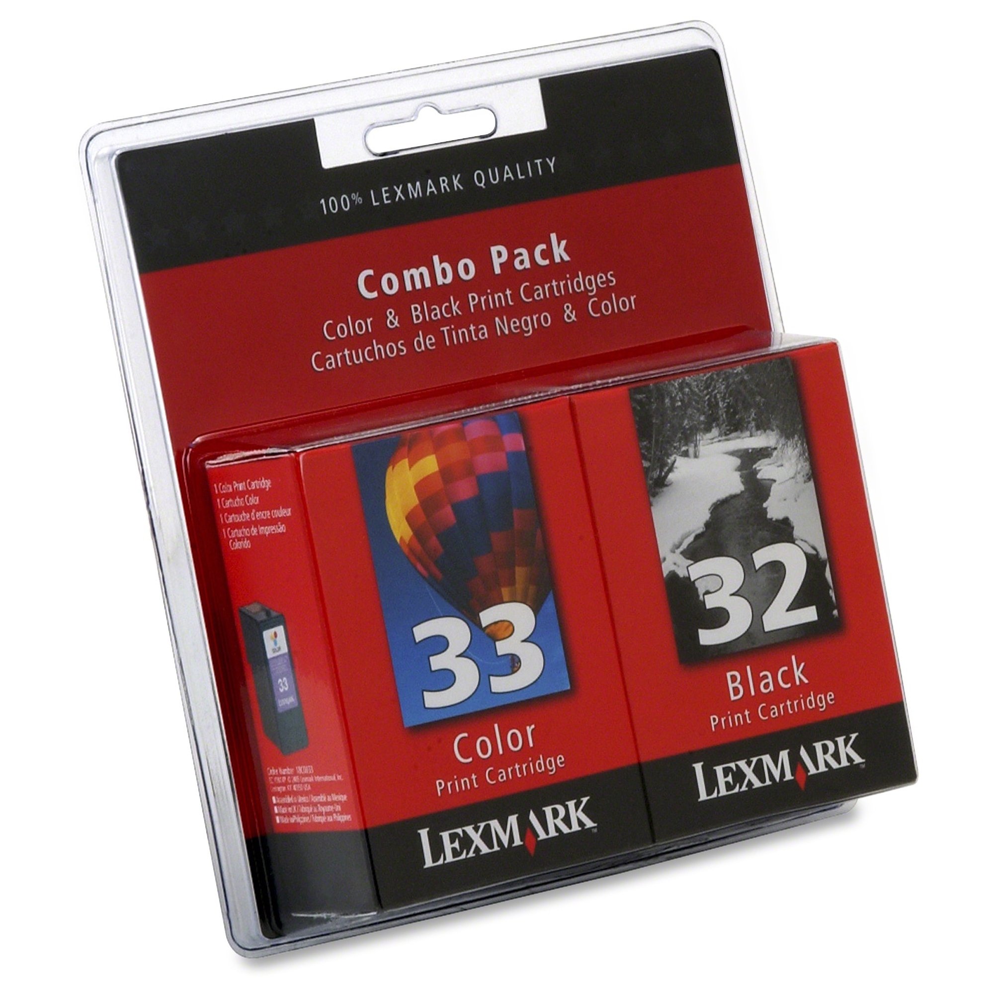 Lexmark #32 Black Print Cartridge Twin Pack 18C0533