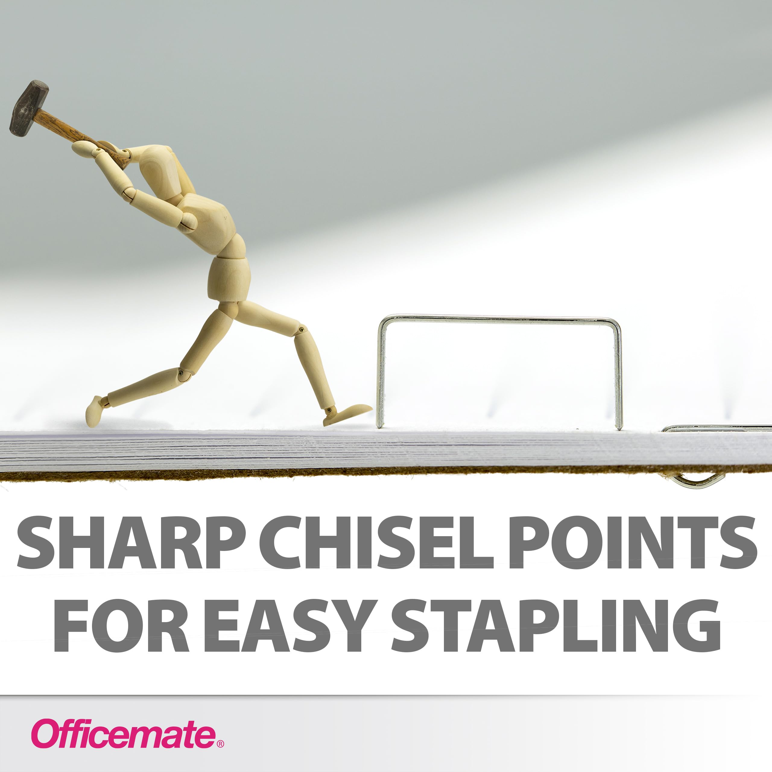Officemate Standard Staples, 210 per Strip, 20 Sheets Capacity, 5,000 per Box (91900)
