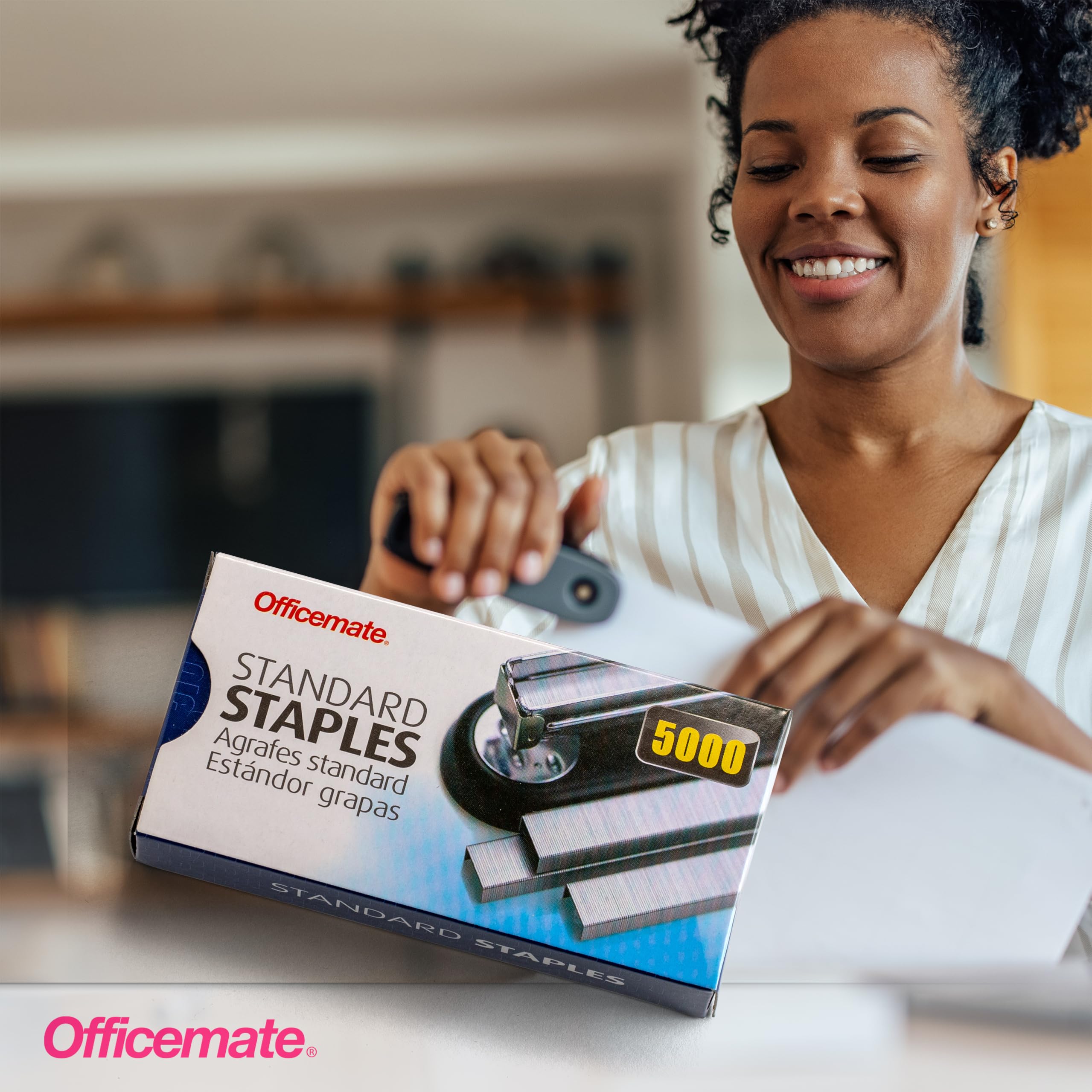 Officemate Standard Staples, 210 per Strip, 20 Sheets Capacity, 5,000 per Box (91900)