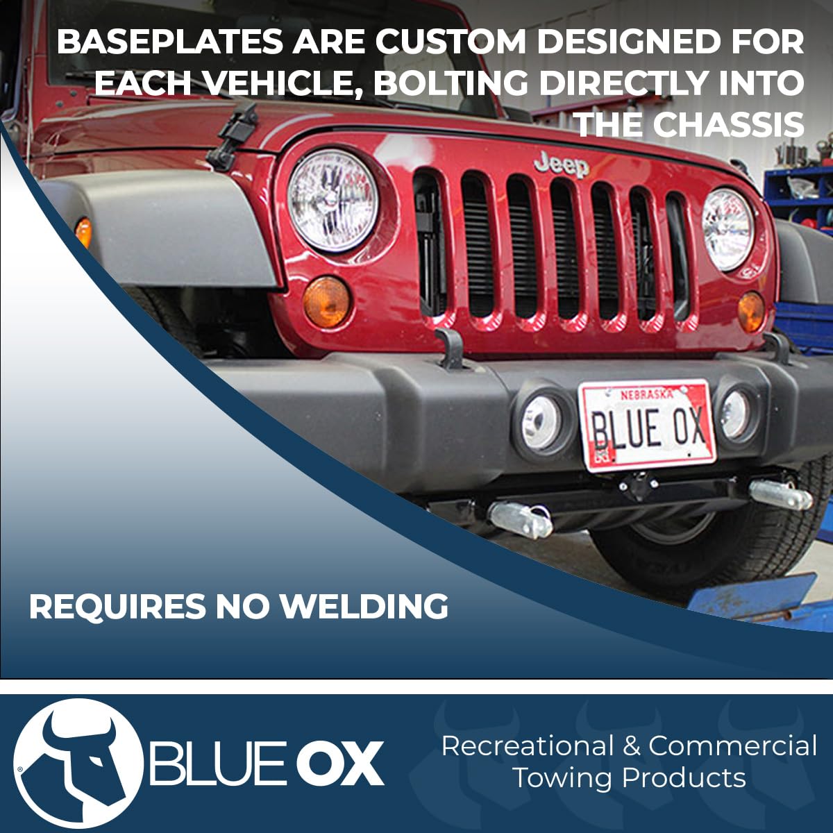 Blue Ox BX1126 Base Plate, Black