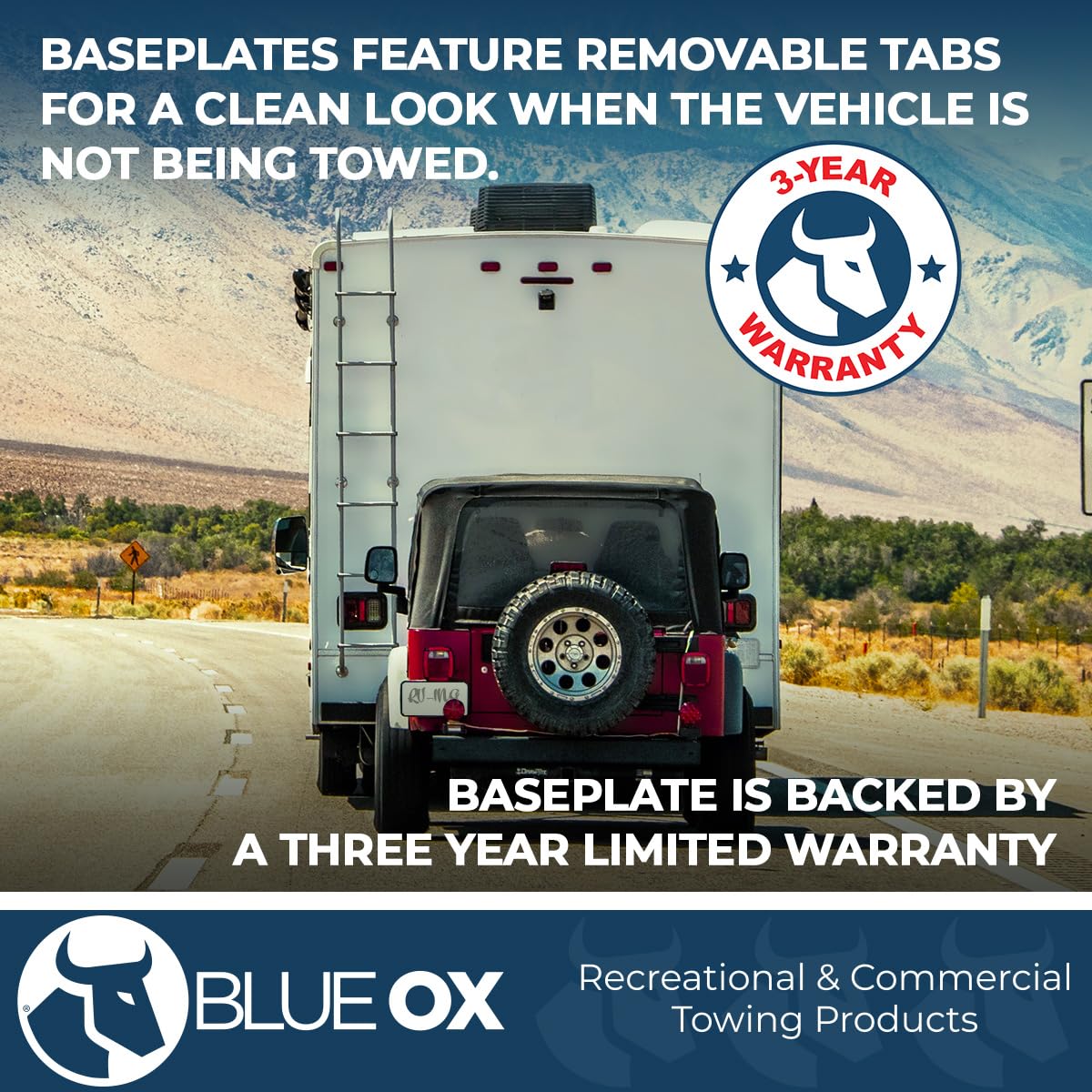 Blue Ox BX1126 Base Plate, Black