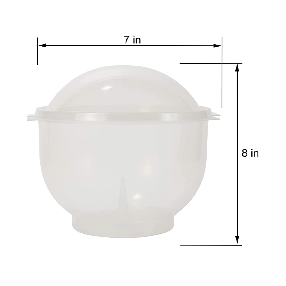 WalterDrake Lettuce KeeperTM - Lettuce Crisper Salad Keeper Container Keeps your Salads and Vegetables Crisp and Fresh- 7" X 8" (brown) (1) (1)