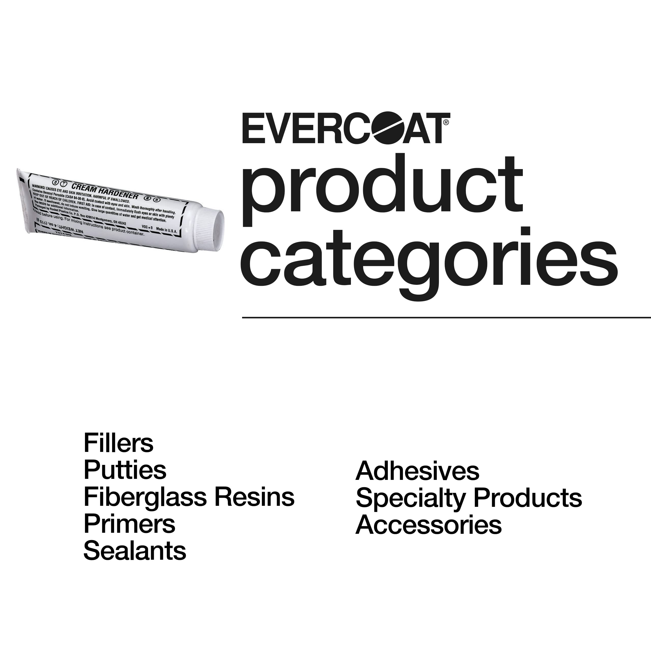 Evercoat Keg Blue Cream Hardener for Finishing Putties and Body Fillers - 4 Oz