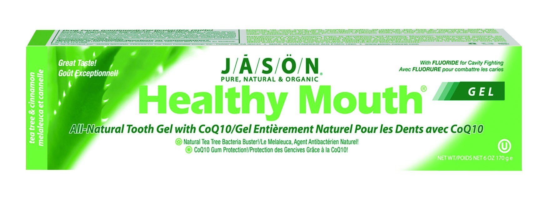 Jason Natural Products Healthy Mouth Plus CoQ10 Gel Toothpaste, 6 Ounce - 6 per case.