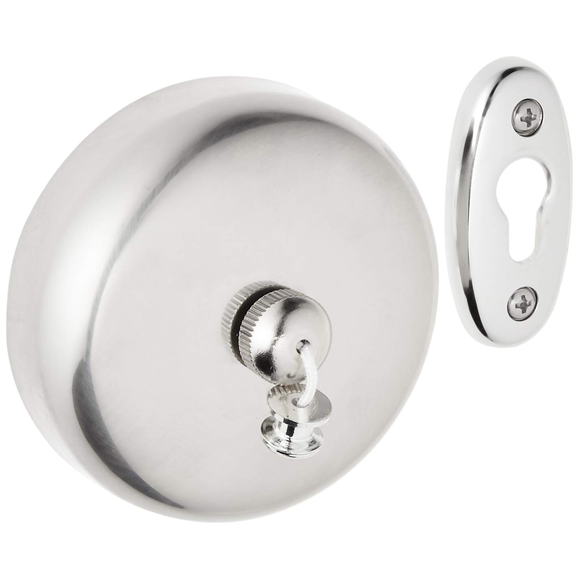 Jerdon CL1 Retractable Clothesline with 8-Foot Adjustable Nylon Line, Stainless Steel Finish