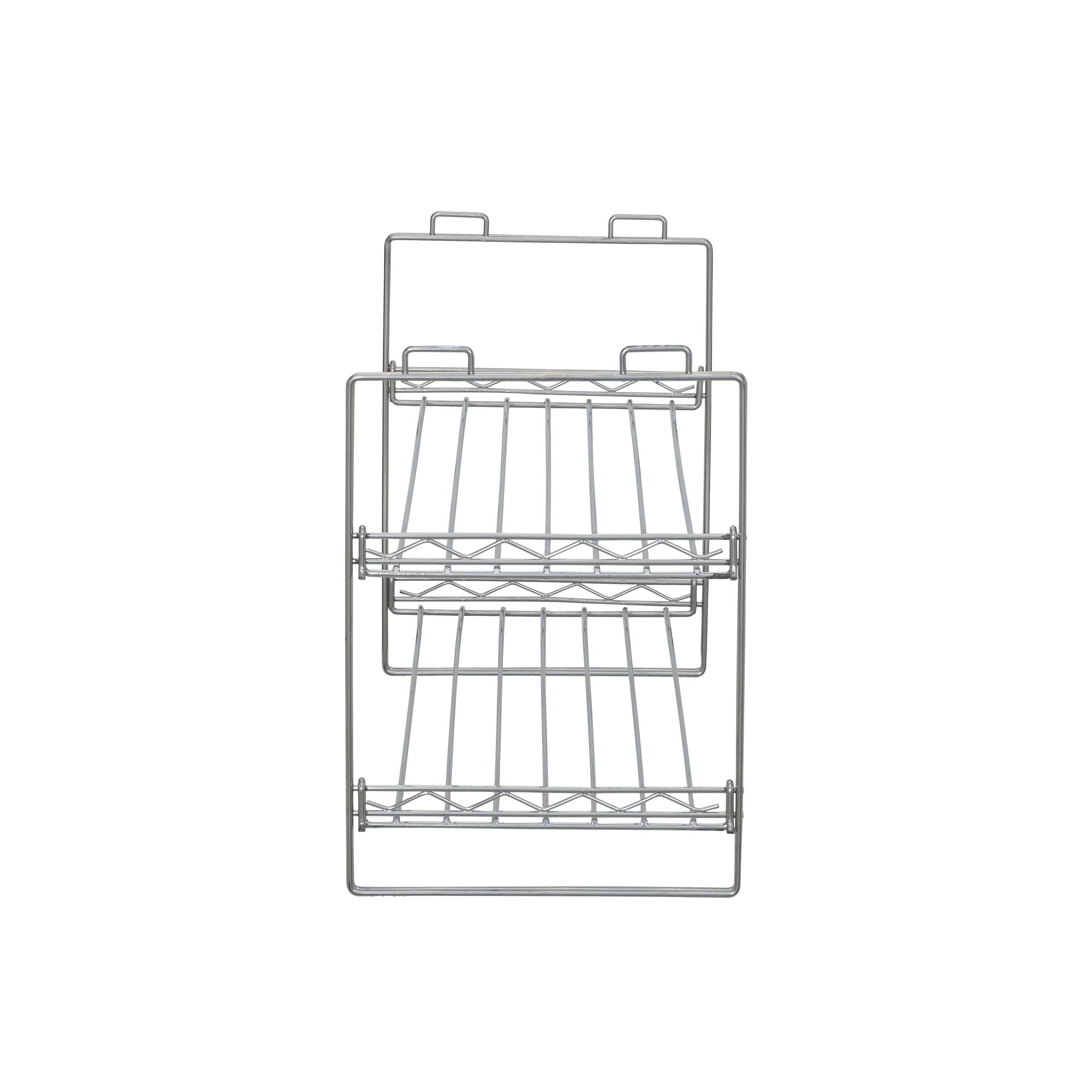 Household Essentials Stackable Two-Tier Shoe Rack, Chrome