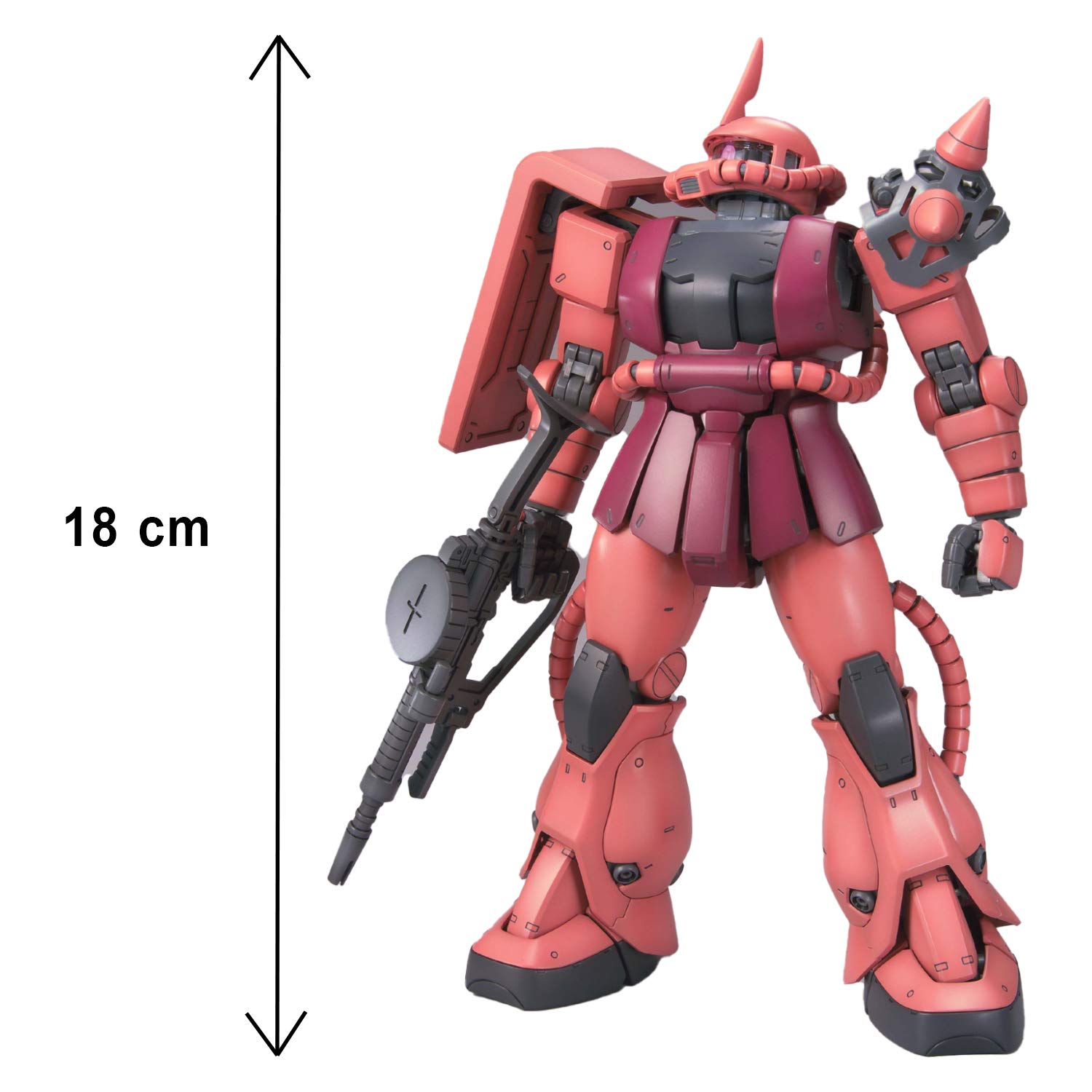 Bandai Hobby MS-06S Char's Zaku II Ver 2.0 Master Grade Action Figure, Model:BAN149834