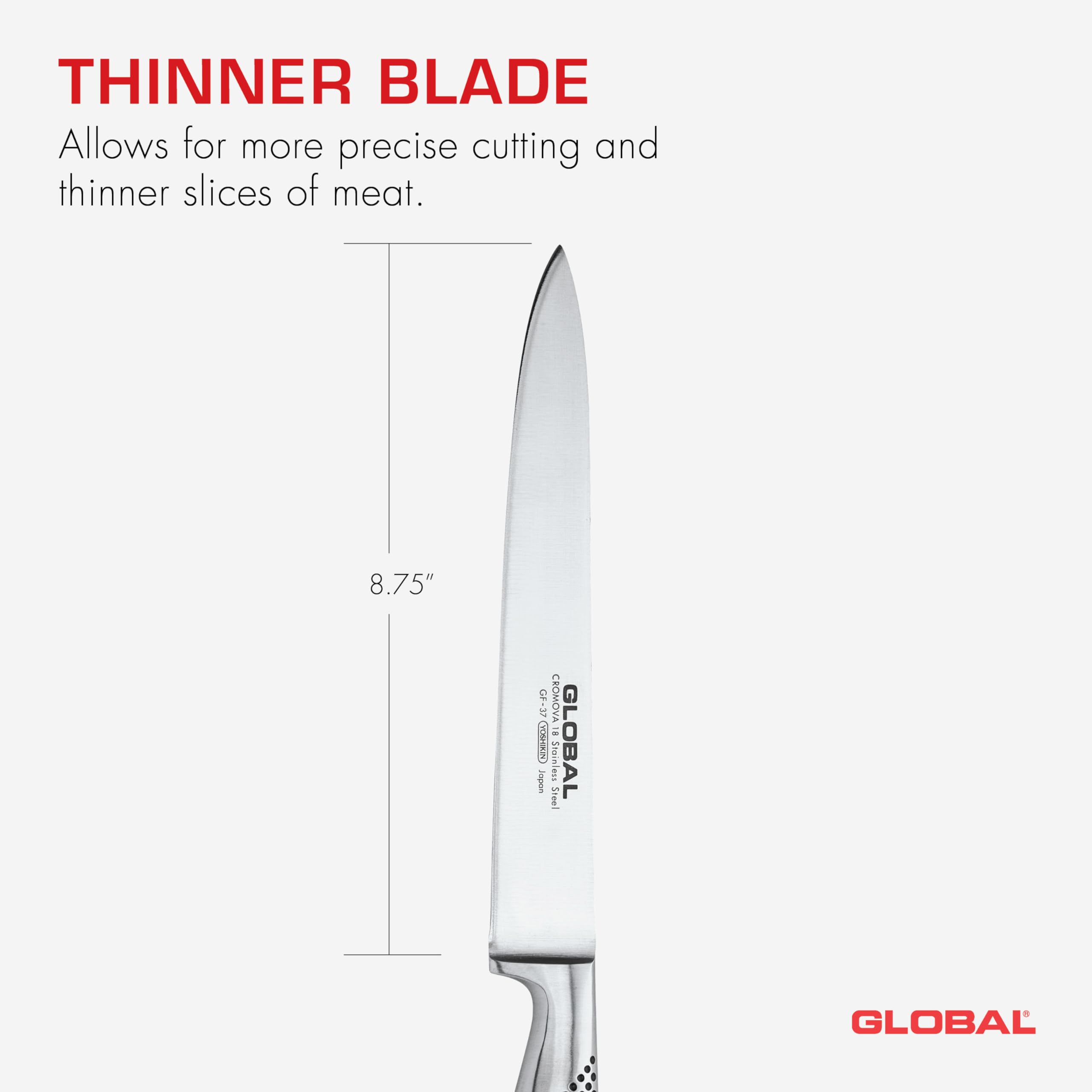 Global GF-37-8 1/2 inch, 22cm Heavyweight Carving Knife GF-37, 8.5", Stainless Steel