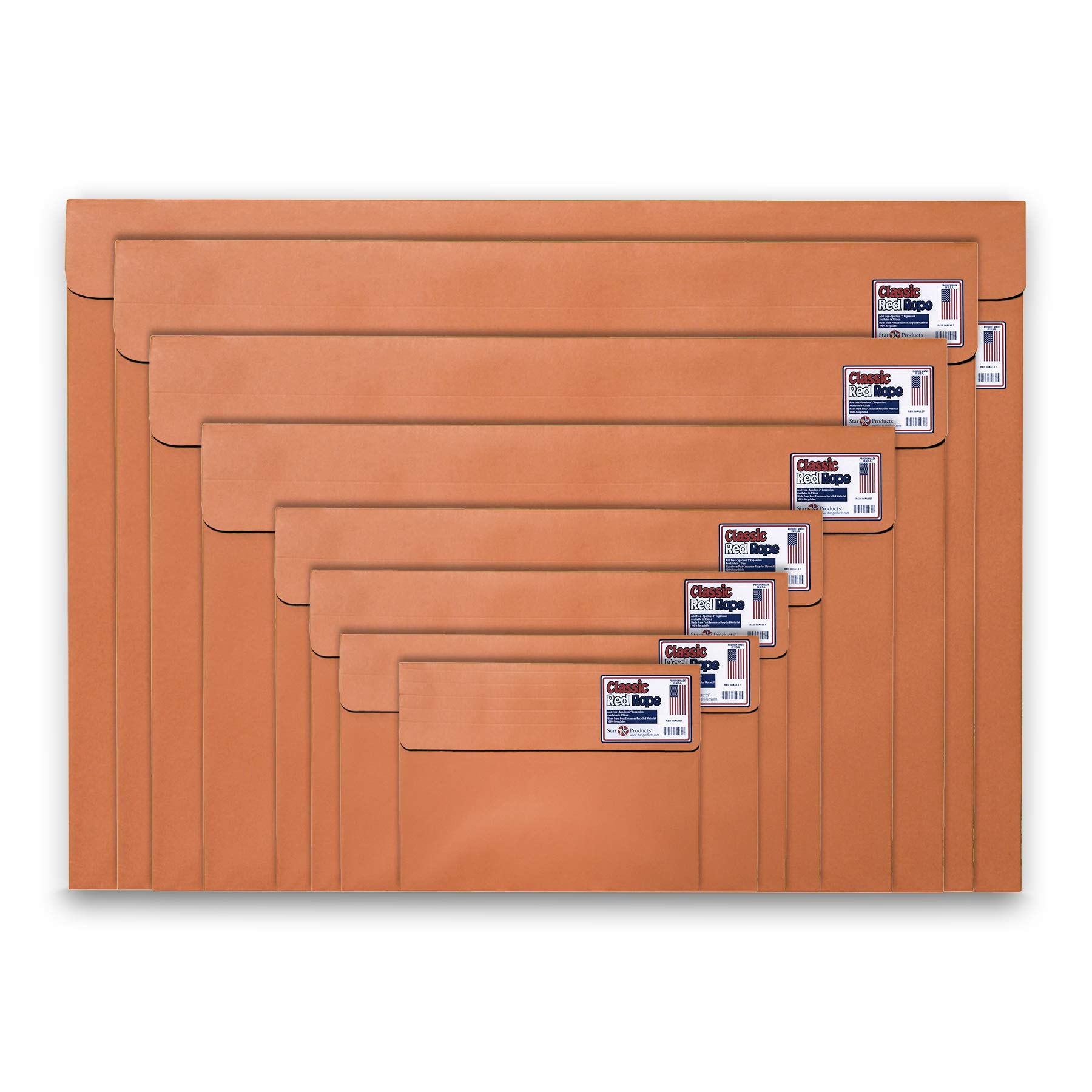 Star Products Classic Red Wallet Reclosable Fastener Portfolio, 20-Inch by 26-Inch (V220)